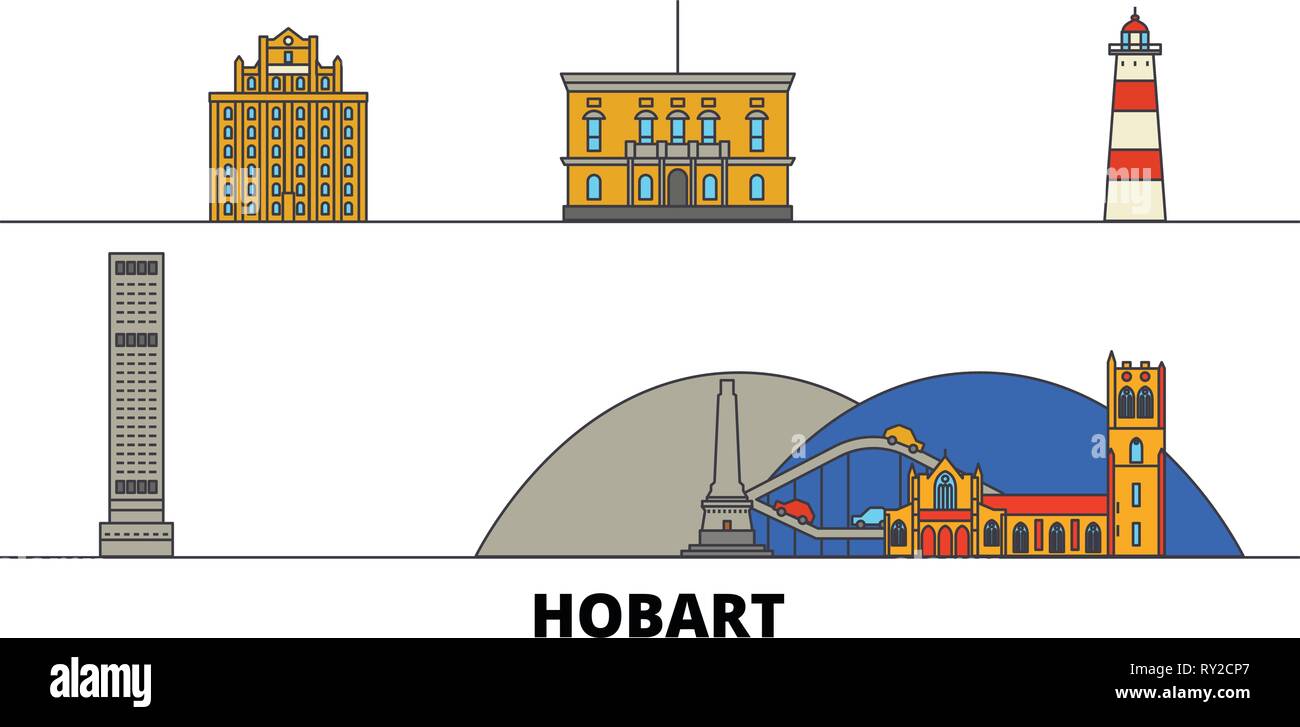 Hobart street map sign Stock Vector Images - Alamy