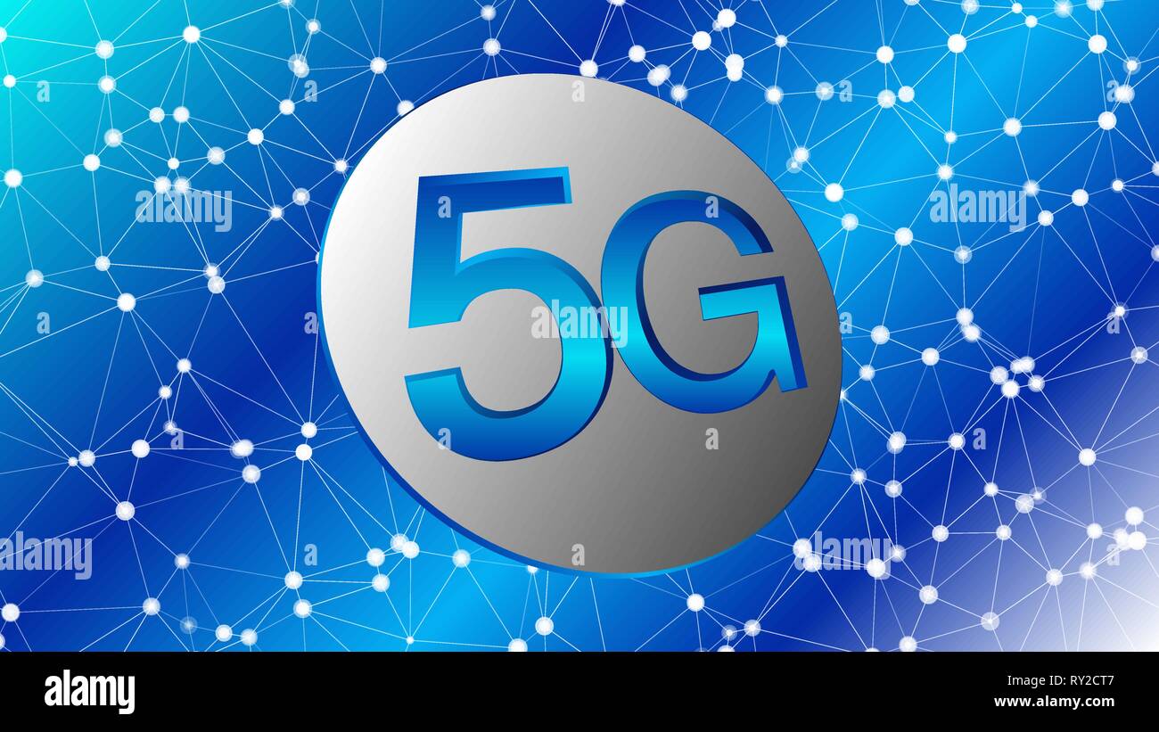Industry revolution 5G technology 3d symbol conception Stock Vector ...