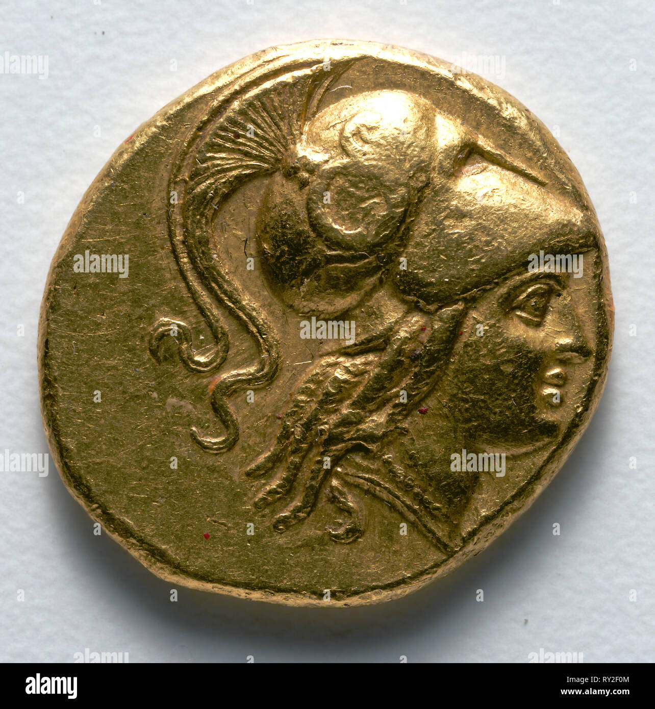 Stater: Head of Athena (obverse), 336-323 BC. Greece, Macedonia, 4th ...