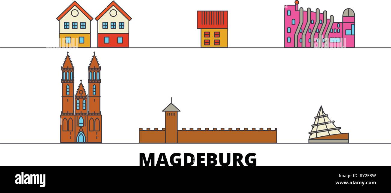 Magdeburg landmark Stock Vector Images - Alamy