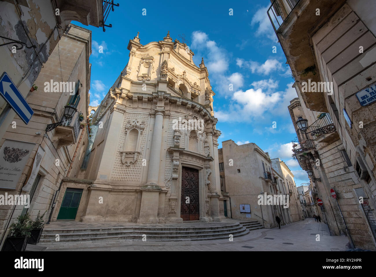 St church lecce puglia italy hi-res stock photography and images - Alamy