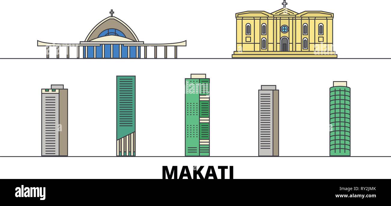 Cityscape makati Stock Vector Images - Alamy