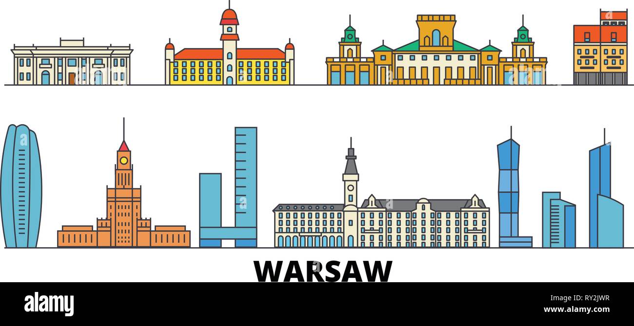 Warsaw city map Stock Vector Images - Alamy