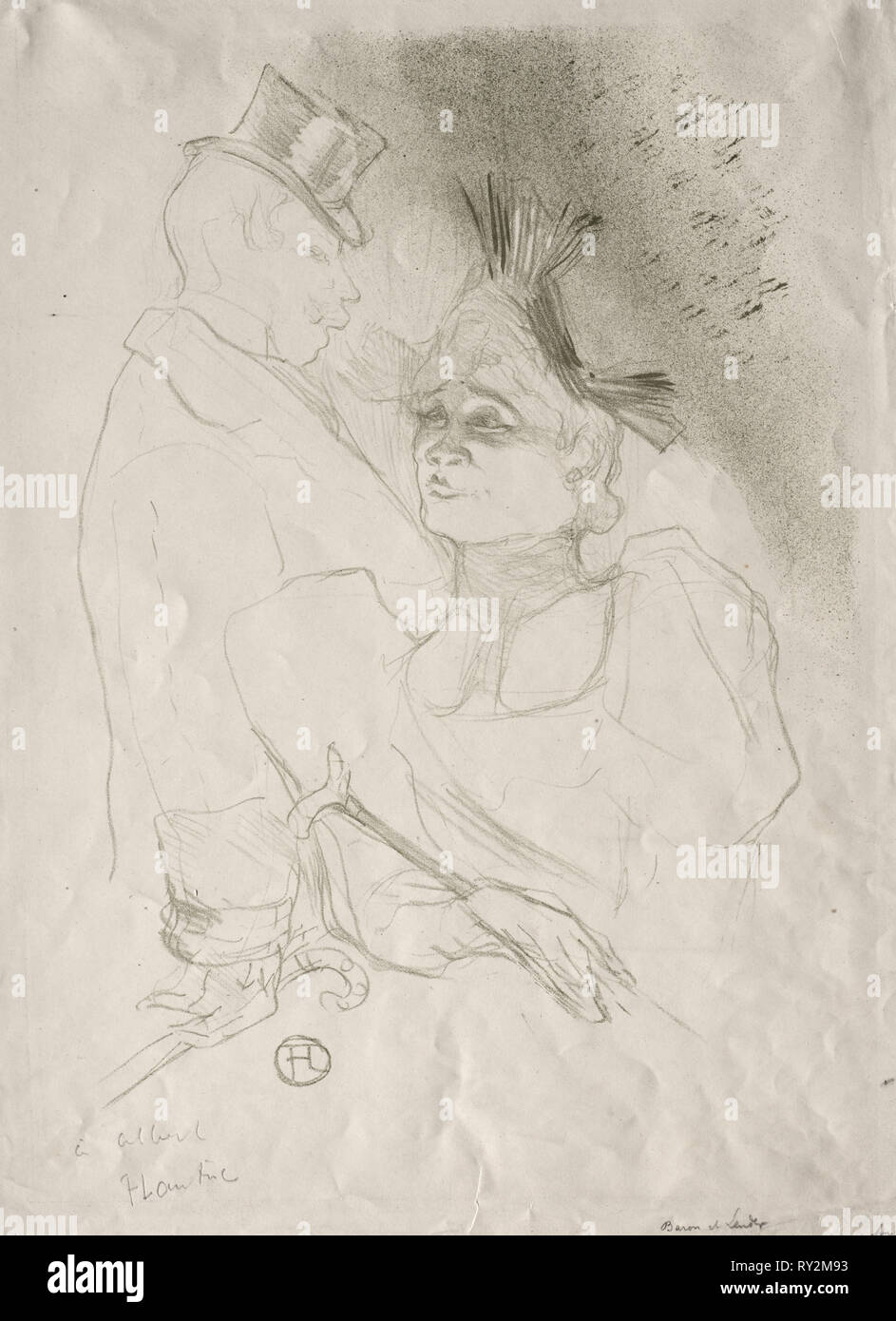 Lender and Baron, 1893. Henri de Toulouse-Lautrec (French, 1864-1901 ...