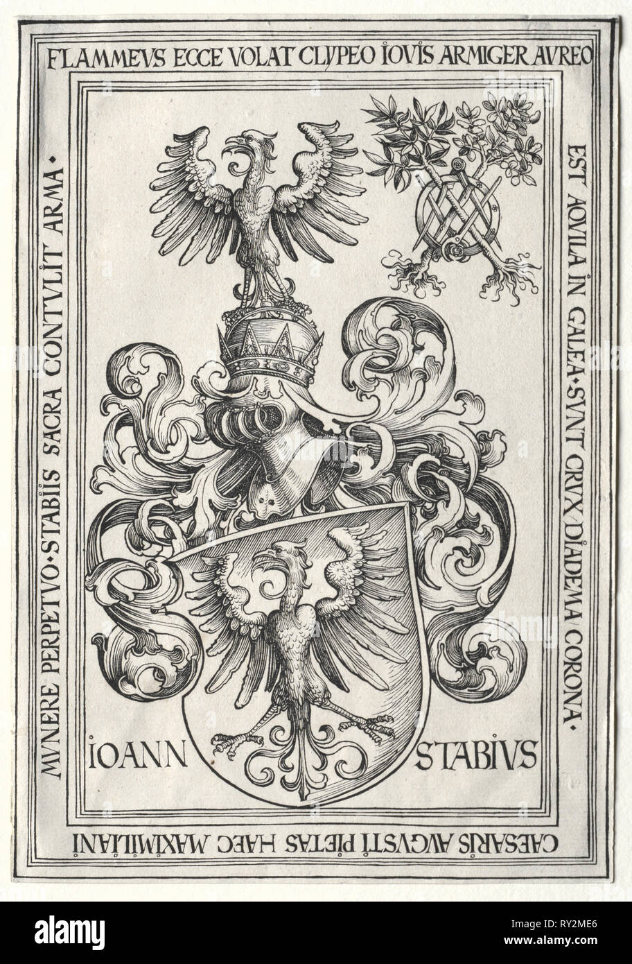 Coat of Arms of Johann Stabius. Wolf Traut (German, c. 1486-1520 ...