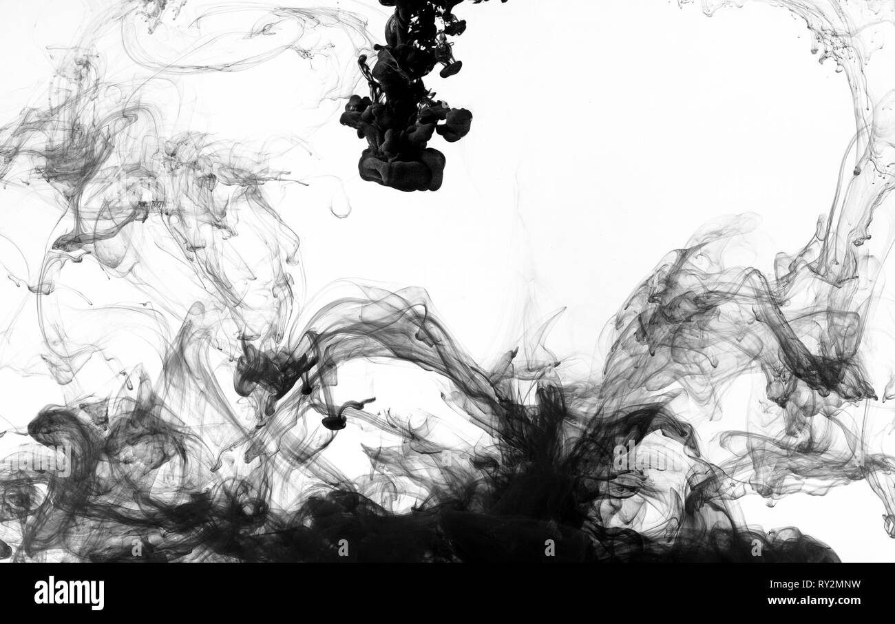 Watercolor paint texture in Black and White Stock Photos & Images - Alamy