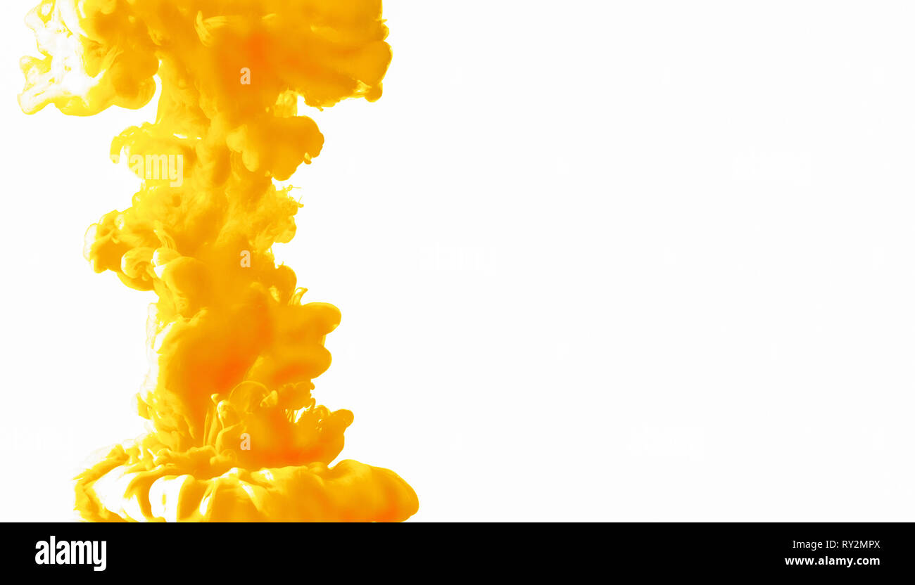 Ink splash in water Stock Photo - Alamy