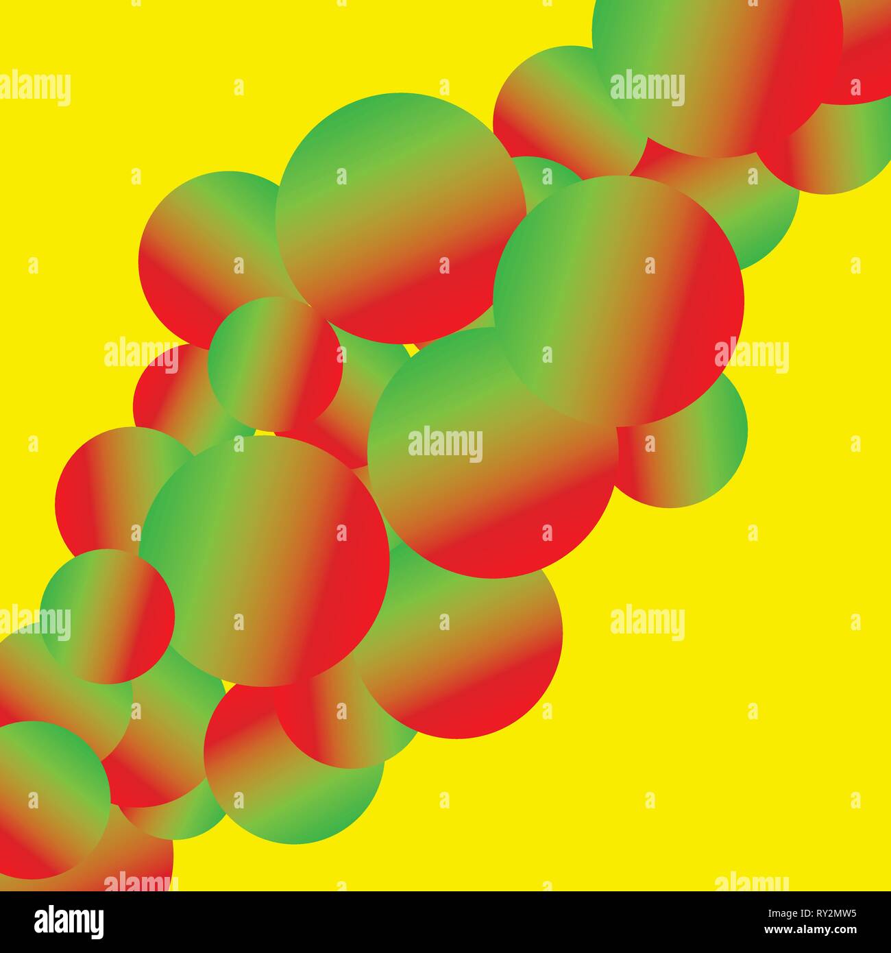 Trendy abstract gradient vector with spheres of different size Stock ...