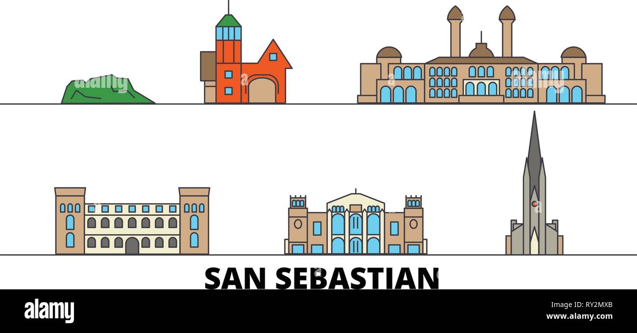 San sebastian cathedral Stock Vector Images - Alamy