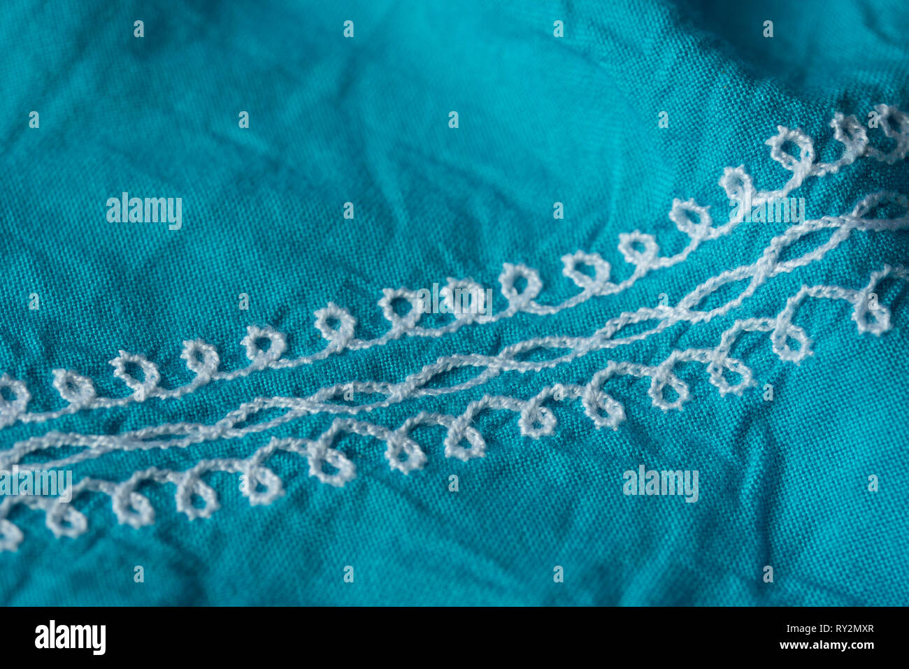 Embroidery texture hi-res stock photography and images - Alamy