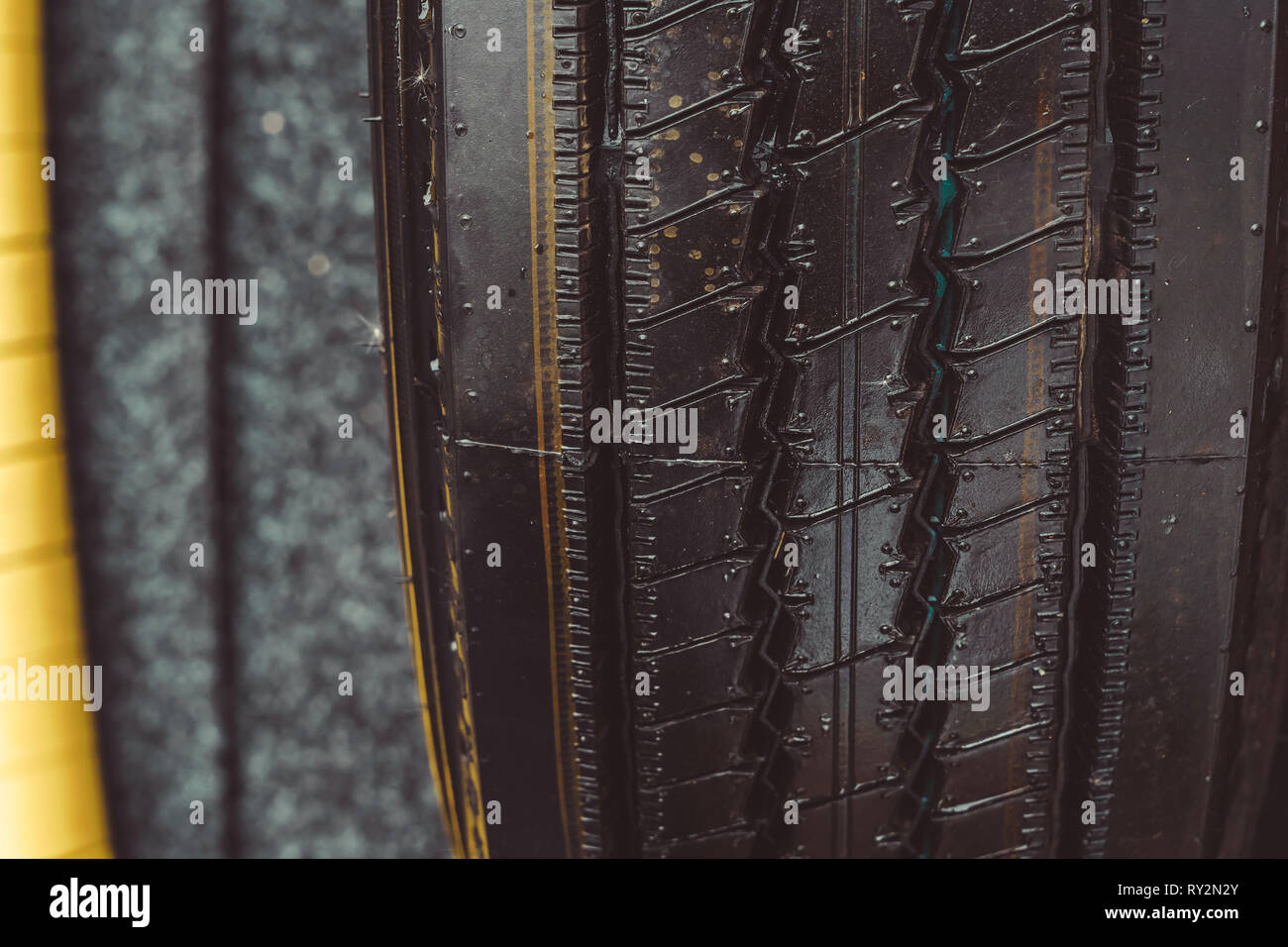 big tire texture tires from truck close-up Stock Photo - Alamy