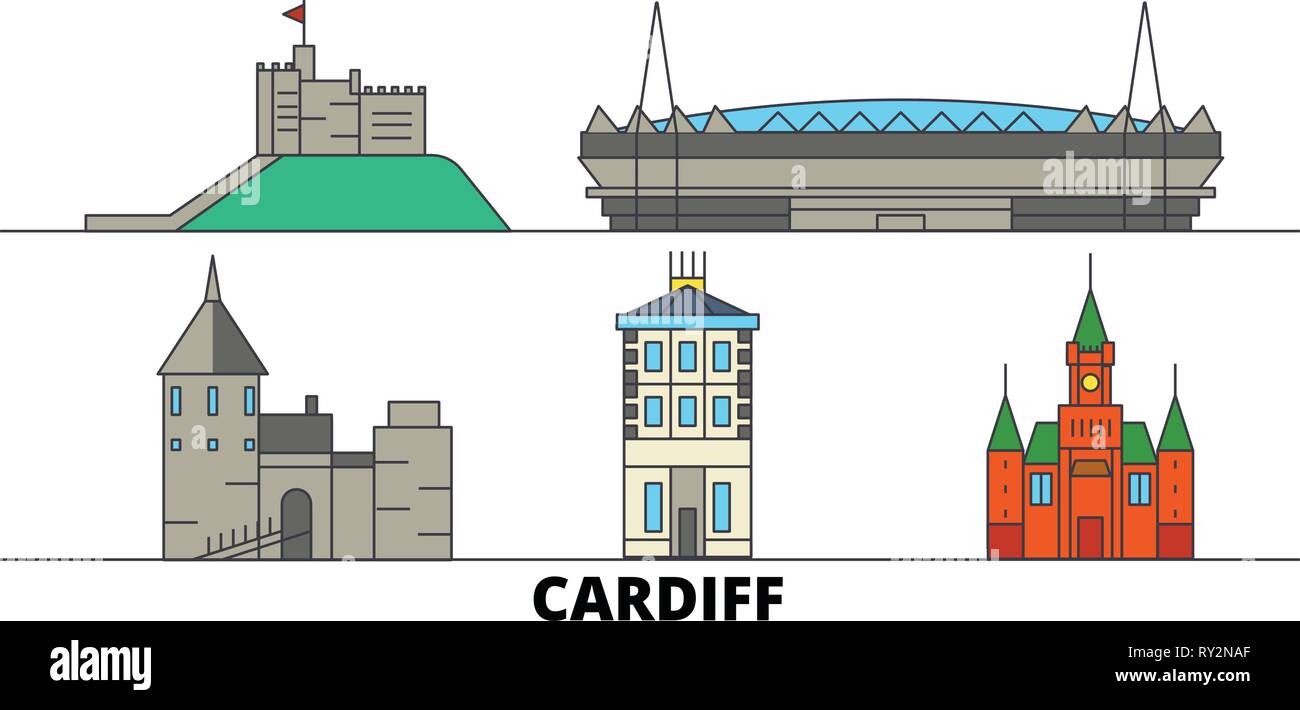 Cardiff Silhouette High Resolution Stock Photography and Images - Alamy