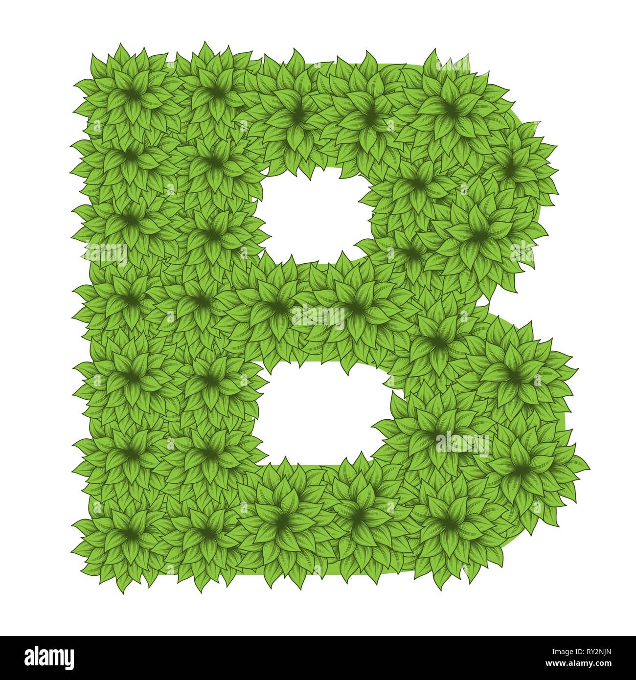 Letter b leaves hi-res stock photography and images - Alamy