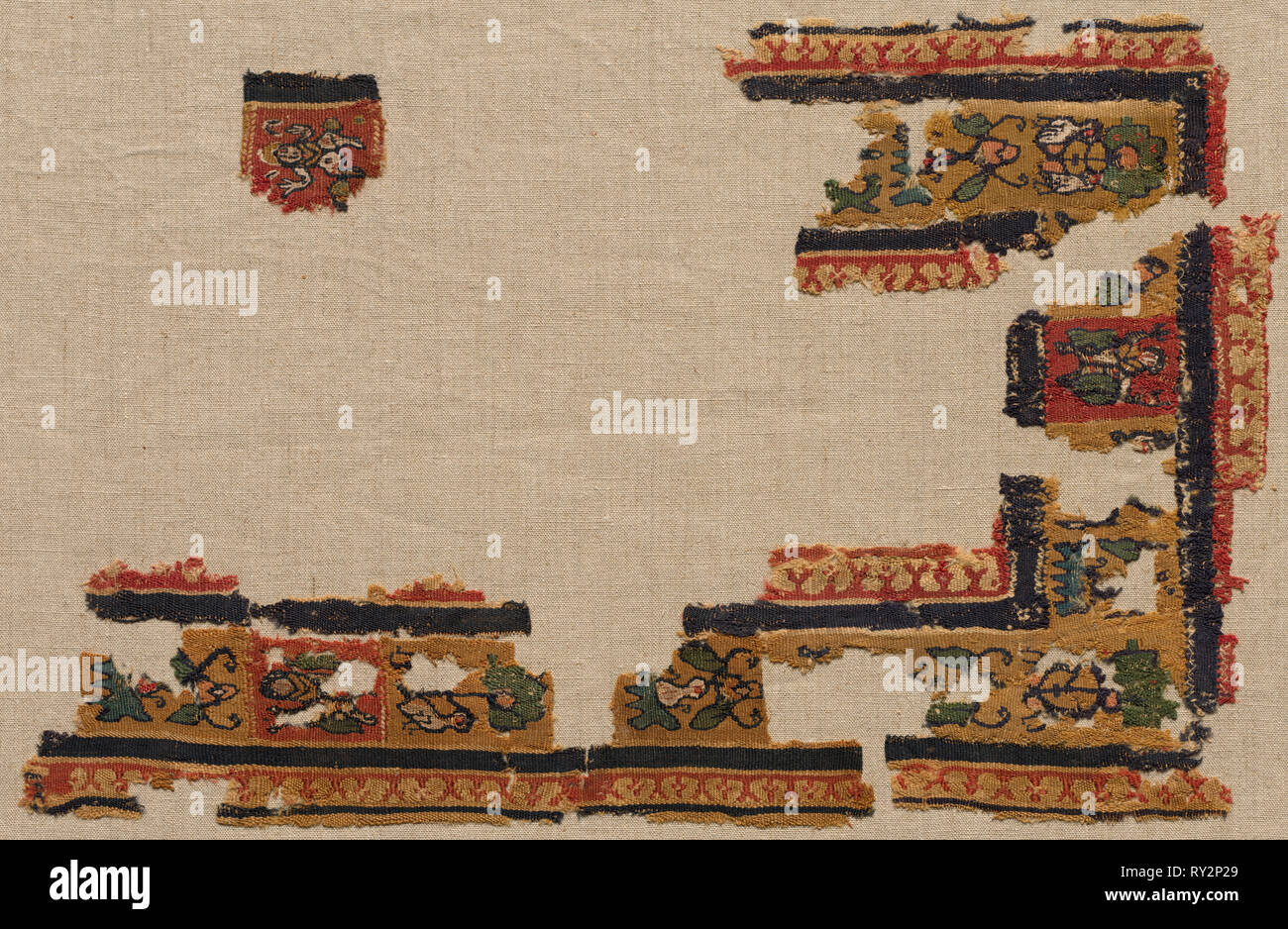 Fragments of a Tunic, 400s - 600s. Egypt, Byzantine period, 5th - 7th ...