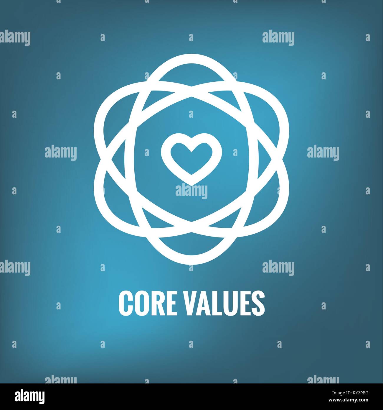 Core Values Outline / Line Icon Conveying Integrity & Purpose Stock Vector Image & Art - Alamy
