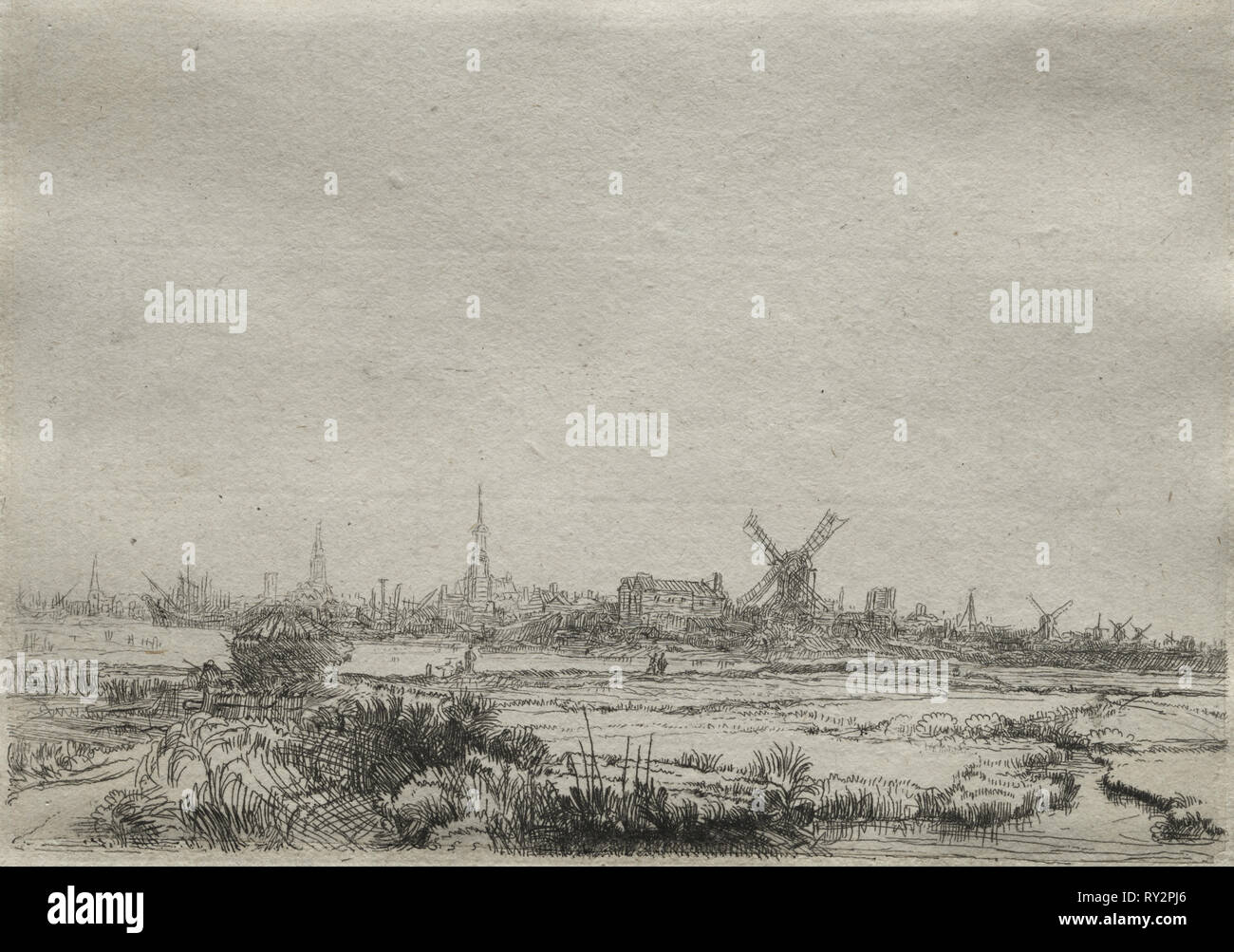 Copy of View of Amsterdam from the North West, 1700s. Copy after ...