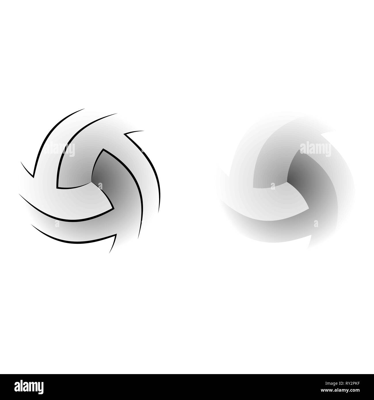 Set of two outline sport balls isolated on white background Stock ...