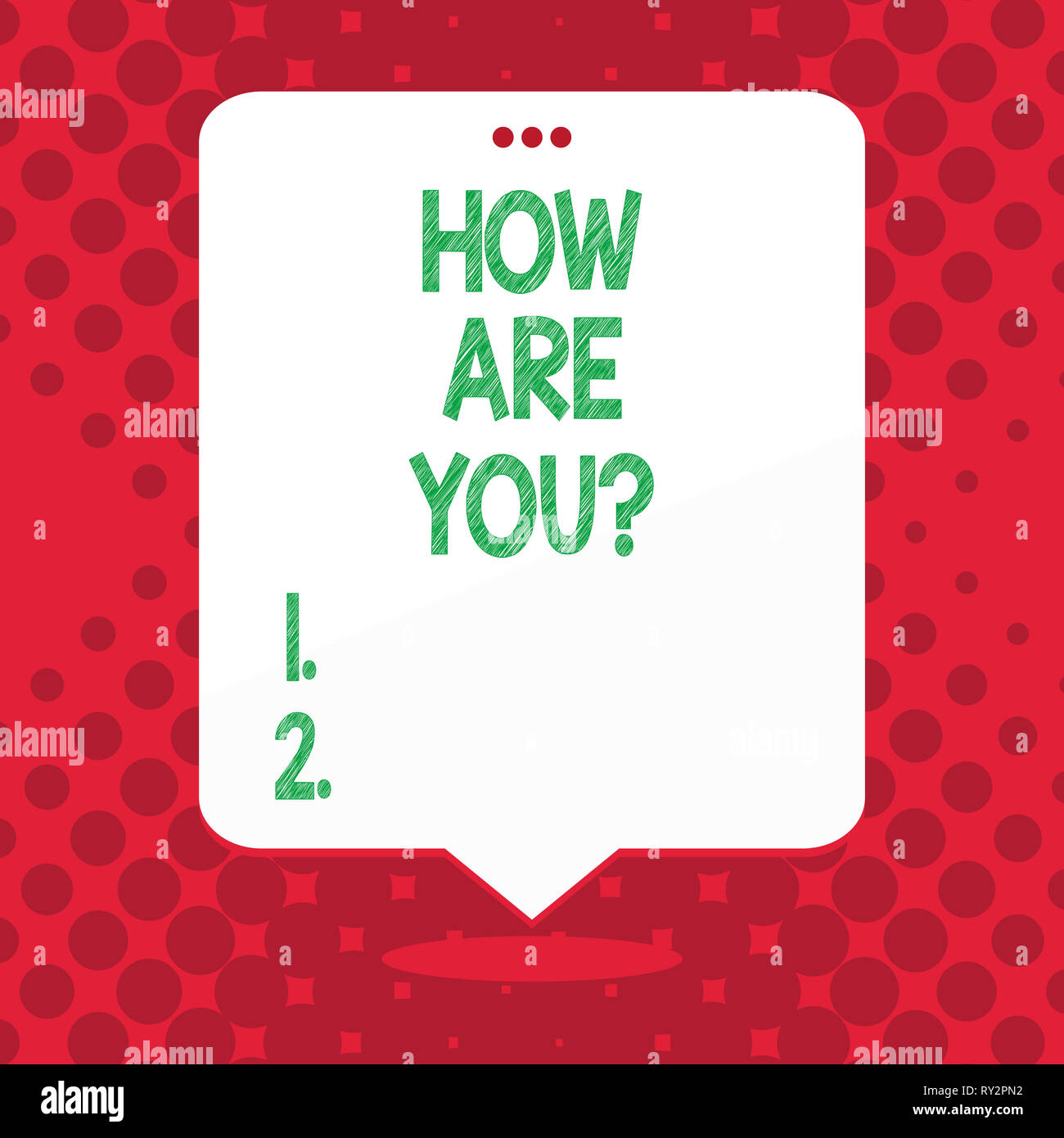 Handwriting text How Are Youquestion. Conceptual photo Your Health ...