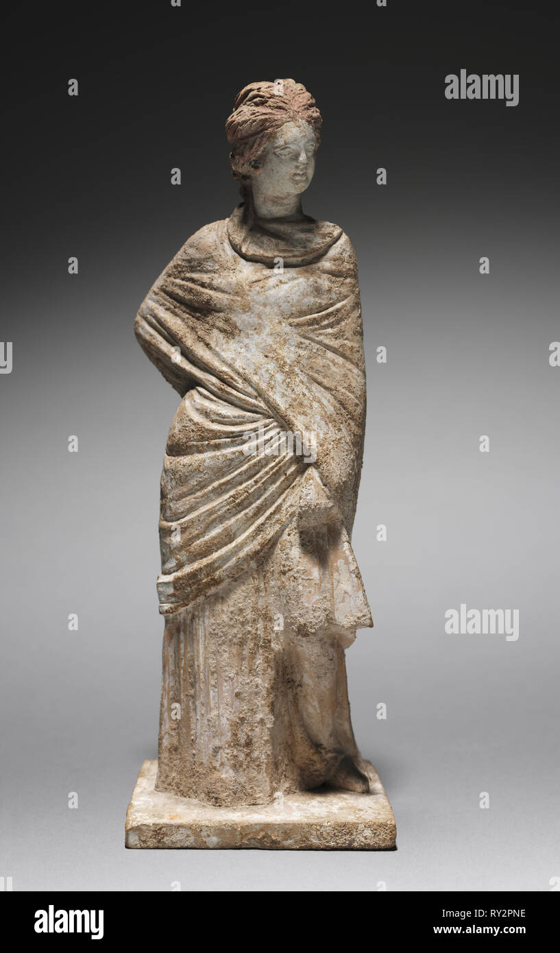 Female Figurine, 400-200 BC. Greece, Tanagra (Boeotia), 4th-3rd Century ...