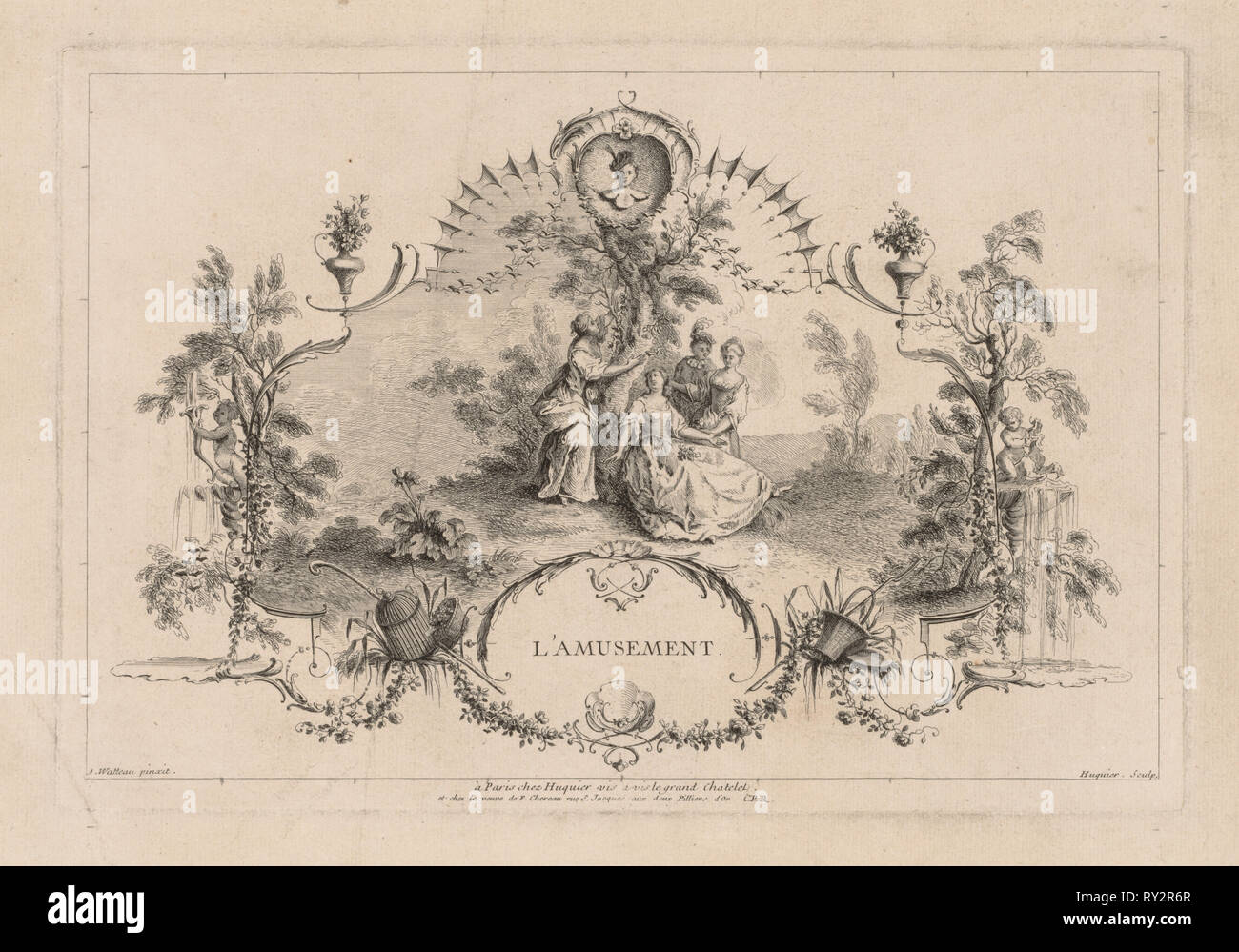 Amusement, Arabesque. Gabriel Huquier (French, 1695-1772). Engraving ...