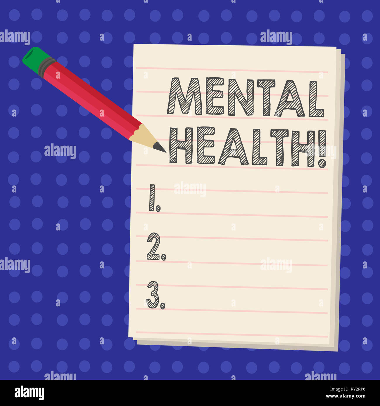 Handwriting text writing Mental Health. Conceptual photo Psychological ...
