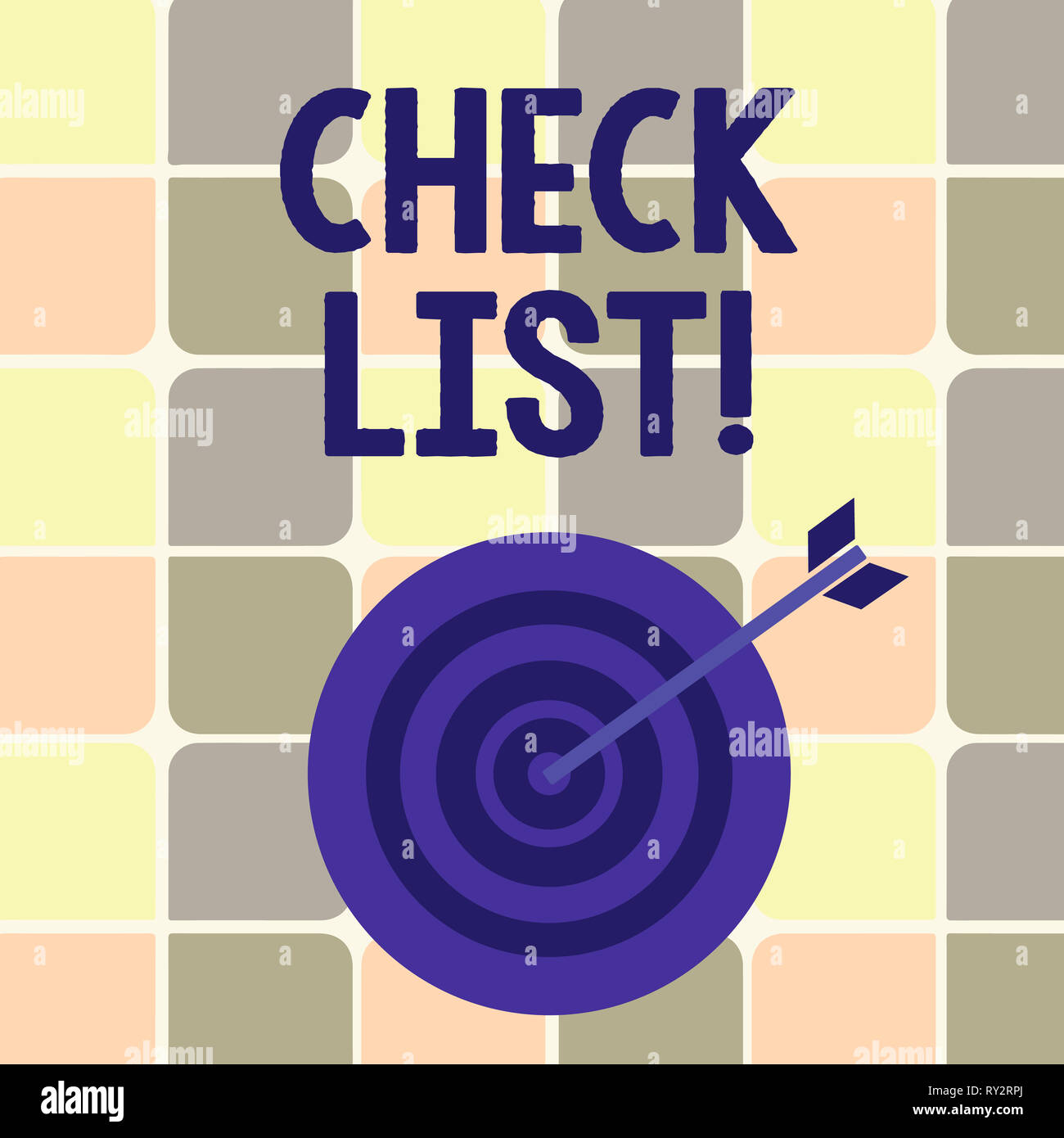 Text sign showing Check List. Business photo showcasing Items required ...