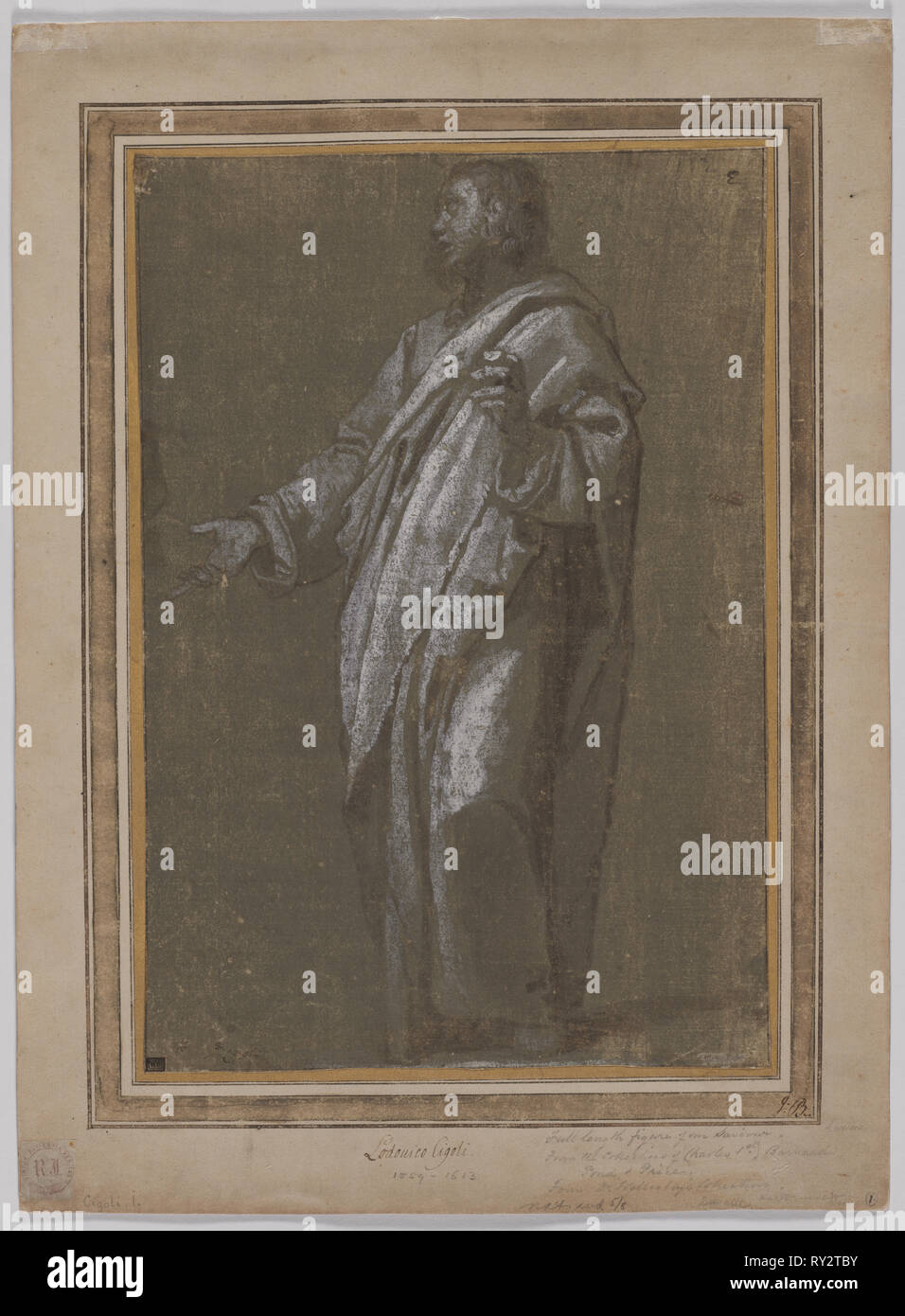Standing Male Figure, c. 1610/13. Ludovico Cardi Cigoli (Italian, 1559 ...