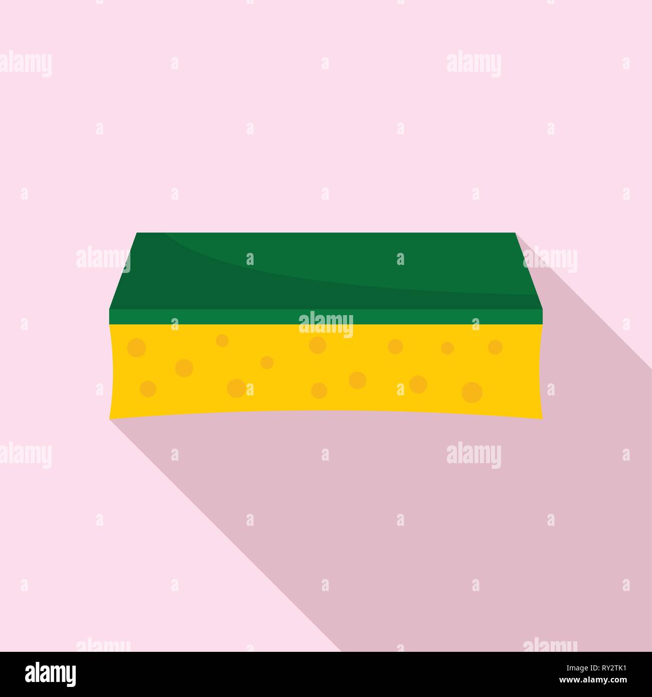 Wash sponge icon. Flat illustration of wash sponge vector icon for web ...