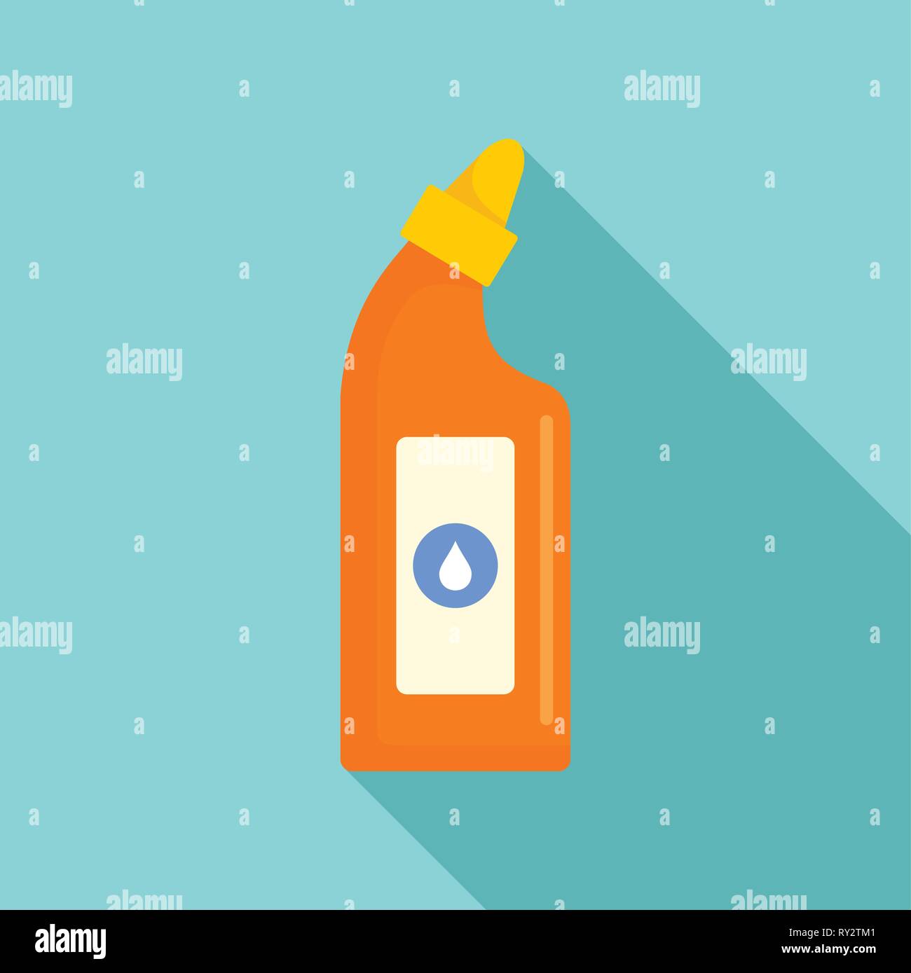 Cleaning bottle icon. Flat illustration of cleaning bottle vector icon ...