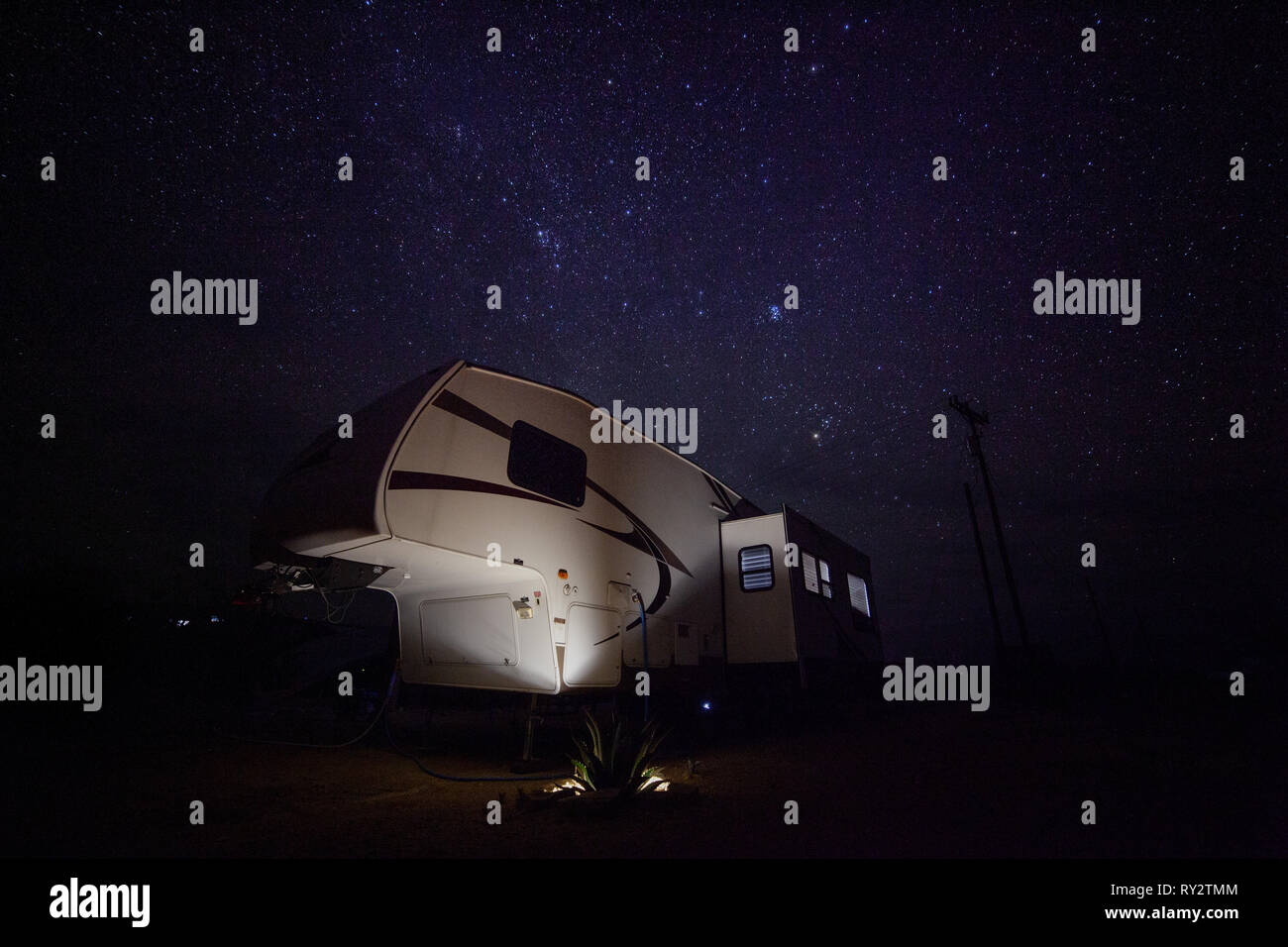 Airstream trailer night hi-res stock photography and images - Alamy