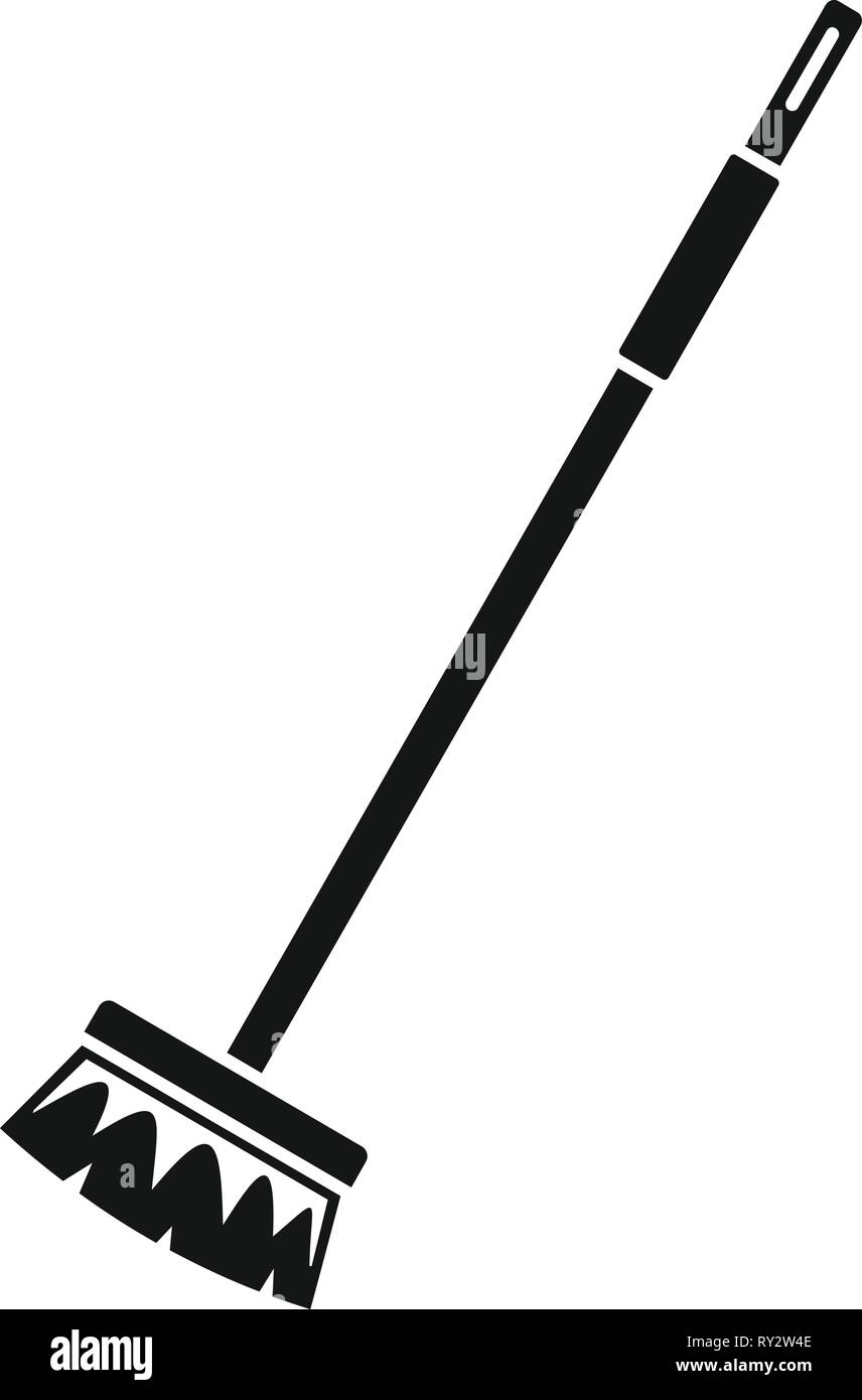 Cleaning mop icon. Simple illustration of cleaning mop vector icon for ...