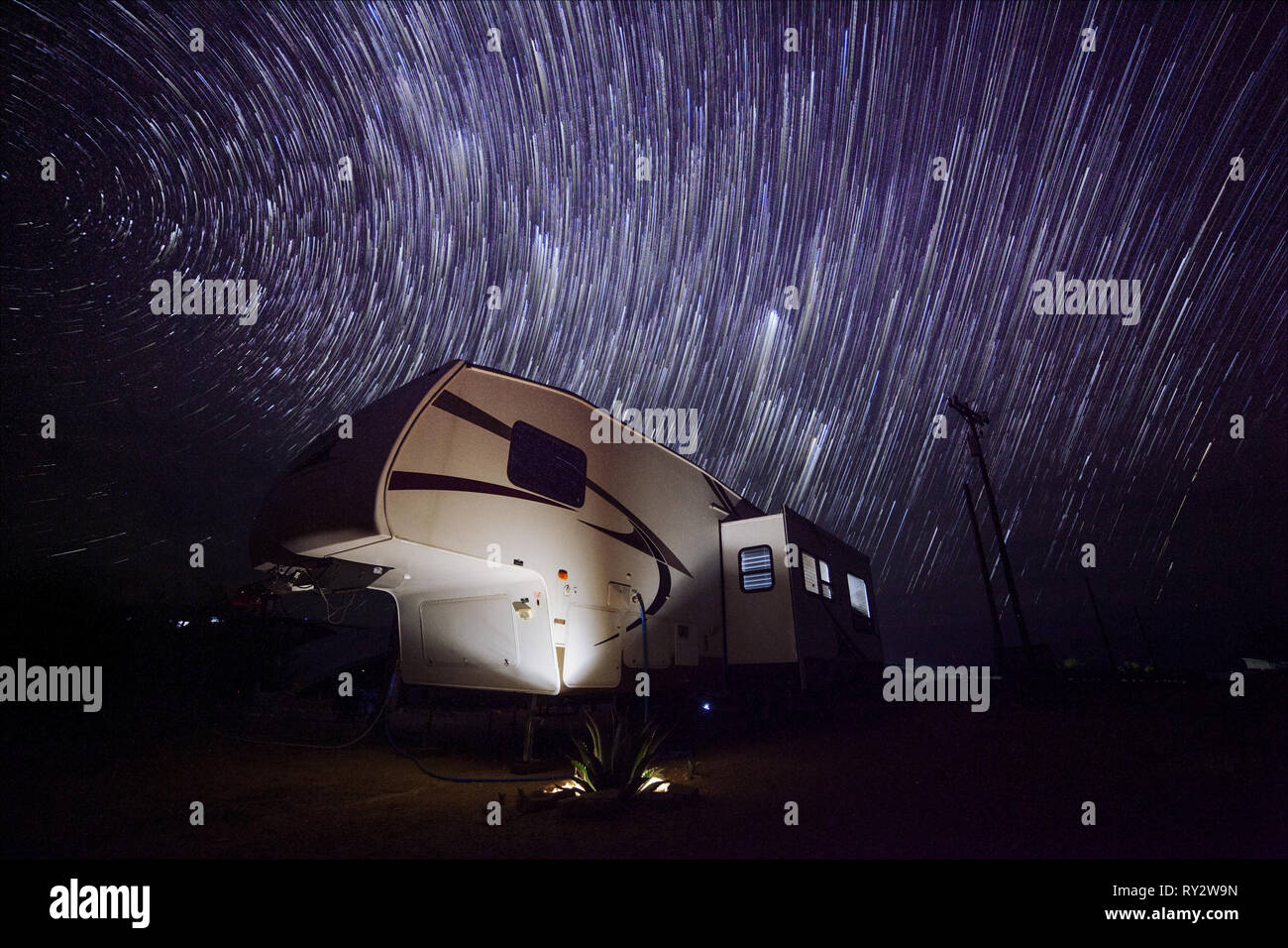 Airstream trailer night hi-res stock photography and images - Alamy