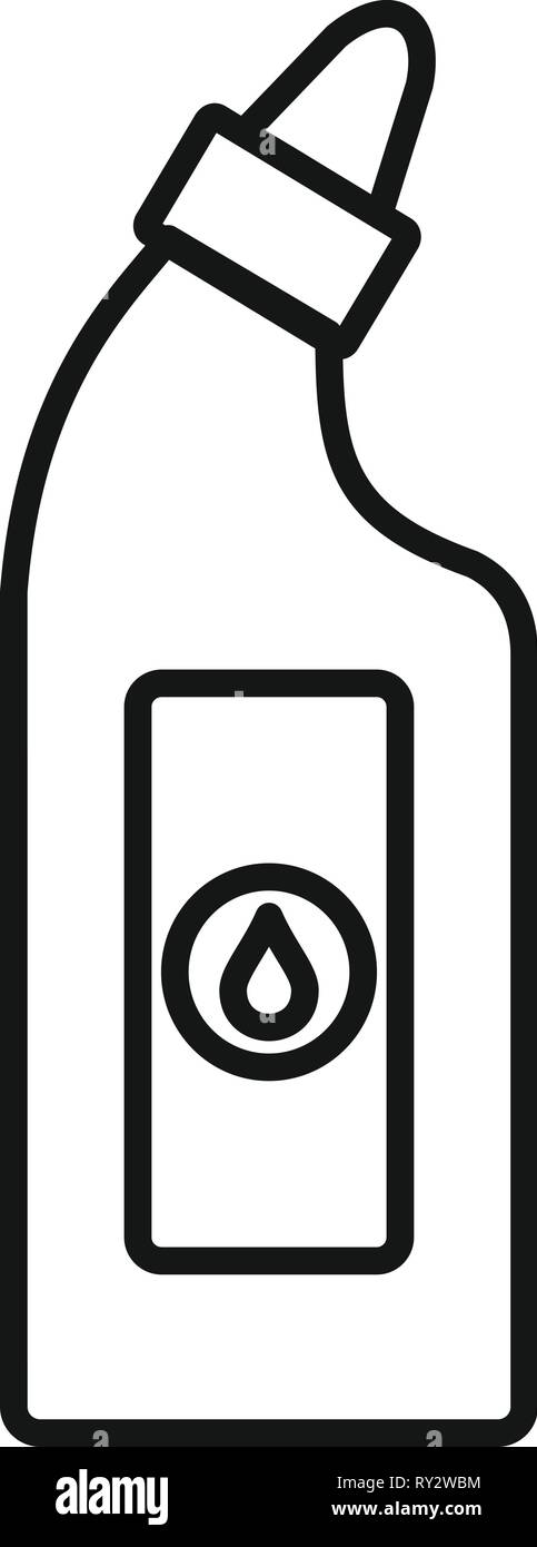 Cleaning bottle icon. Outline cleaning bottle vector icon for web ...