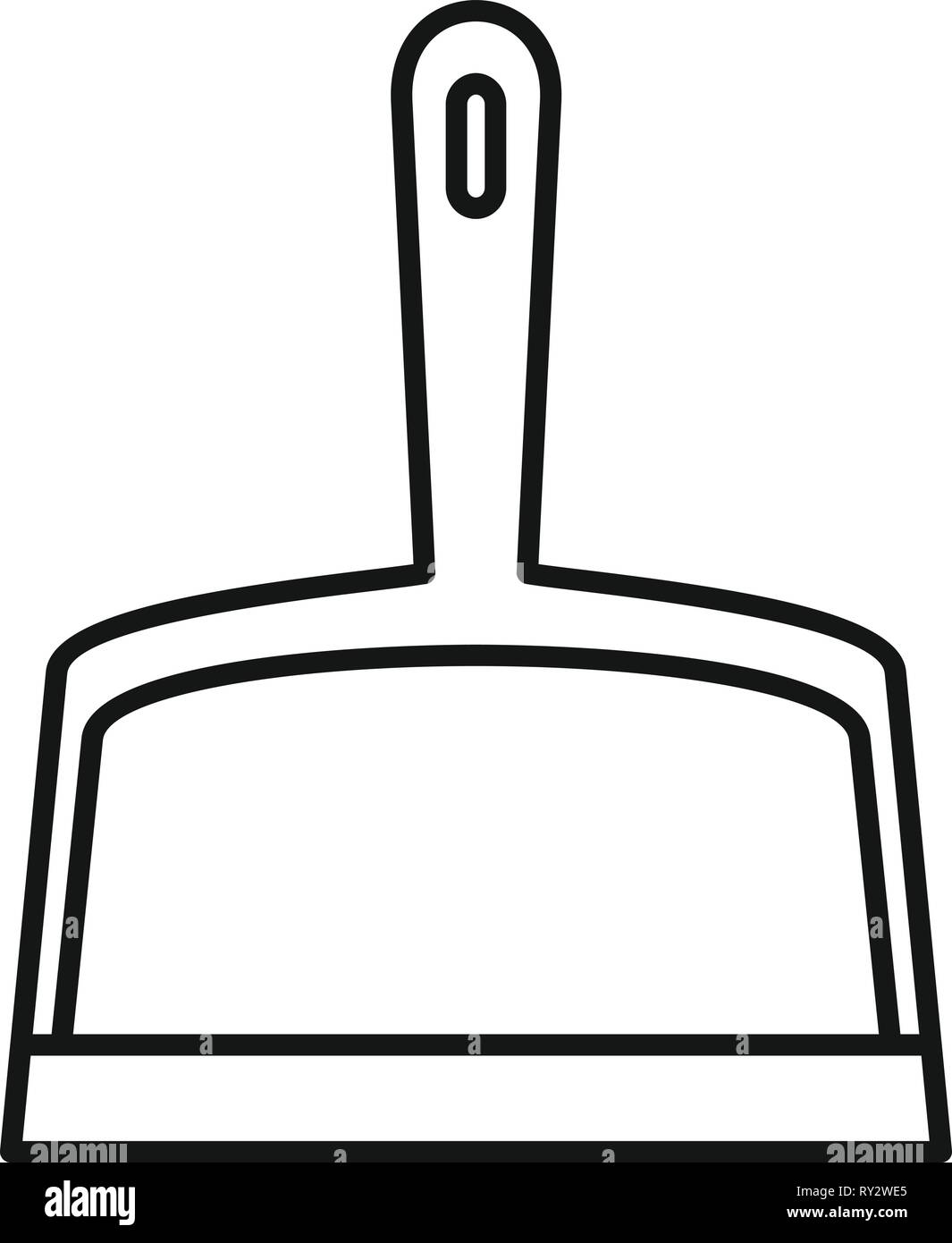 Scoop icon. Outline scoop vector icon for web design isolated on white ...