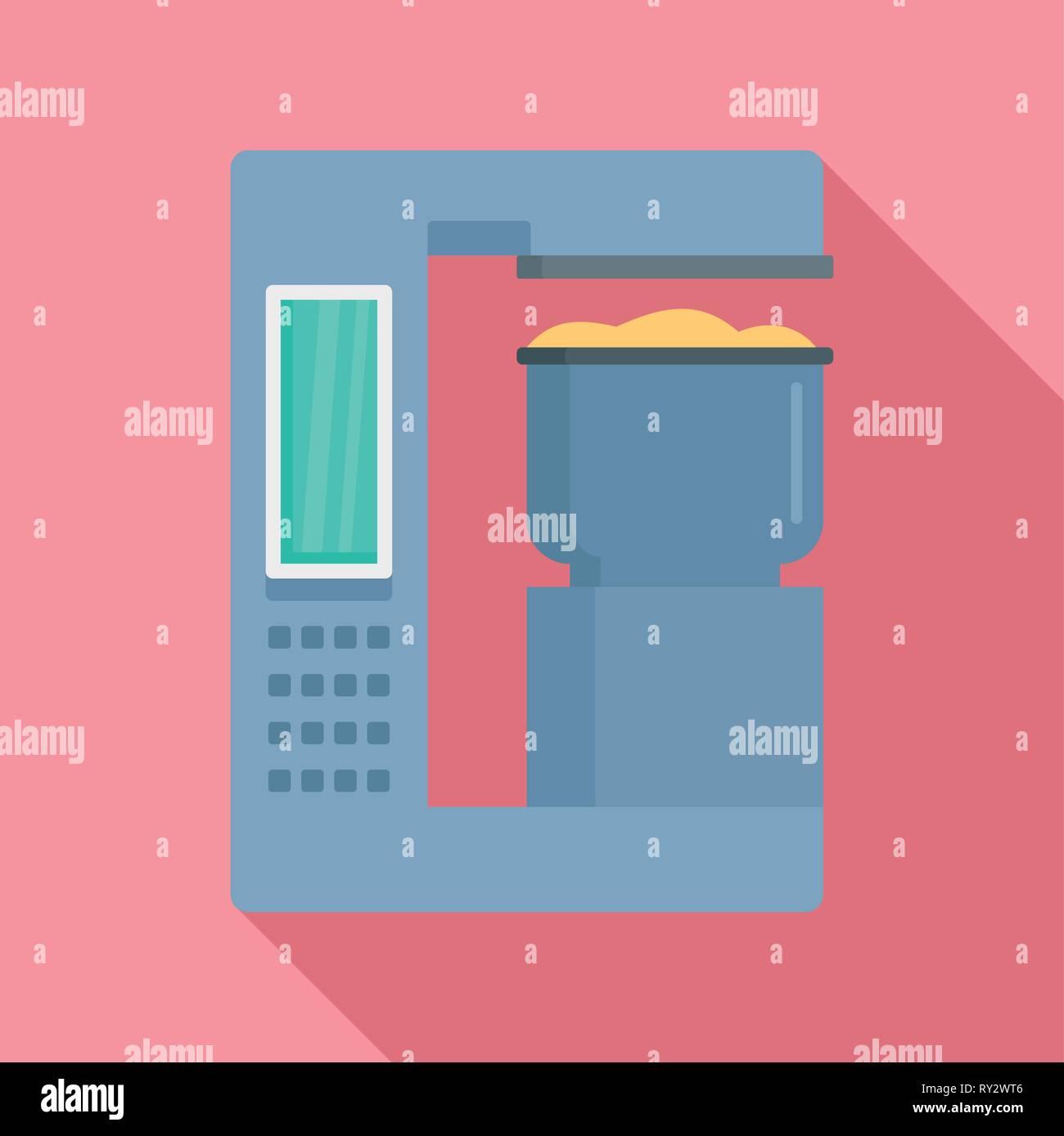 Factory bakery equipment icon. Flat illustration of factory bakery ...