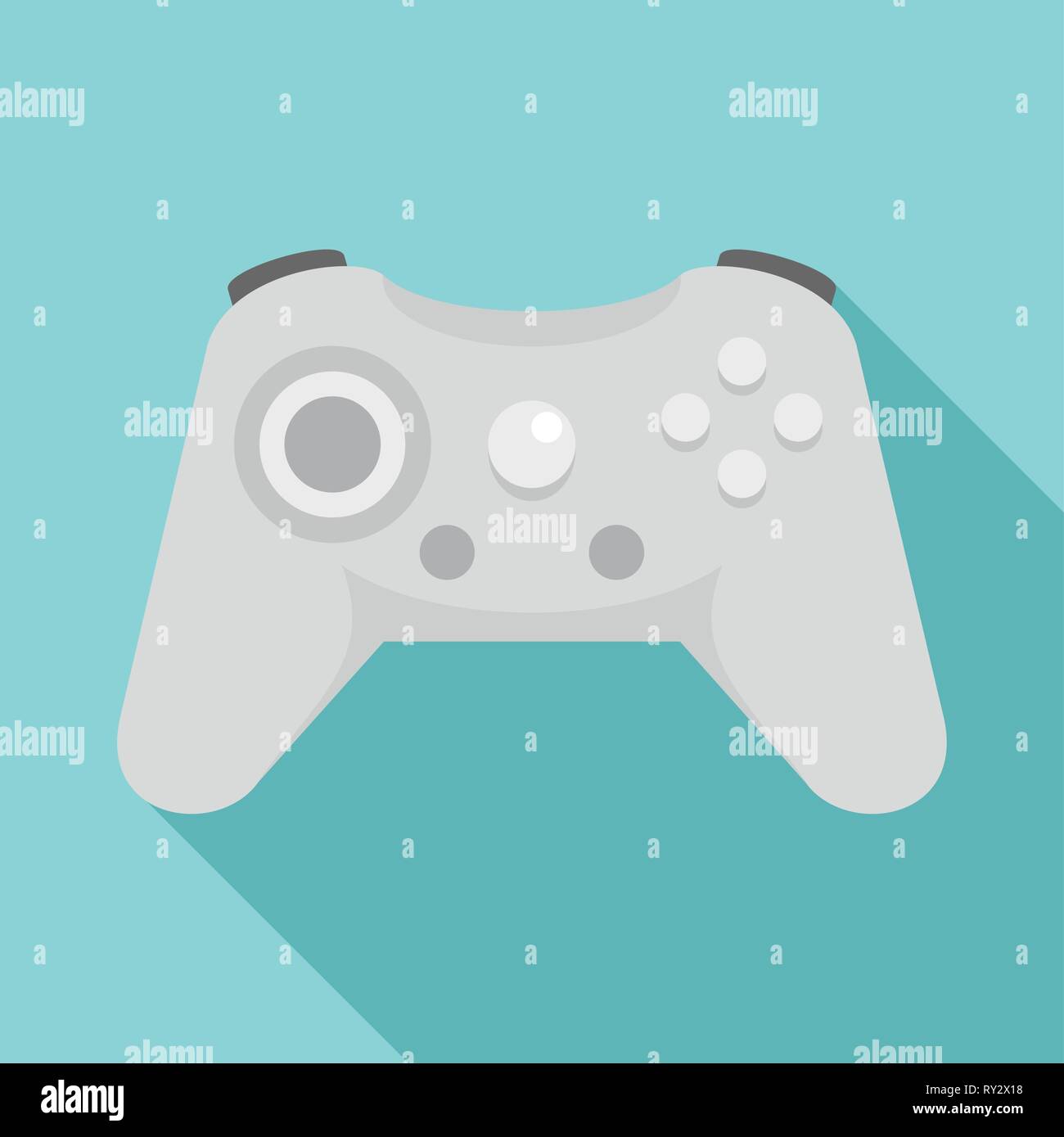 Wireless controller icon. Flat illustration of wireless controller ...