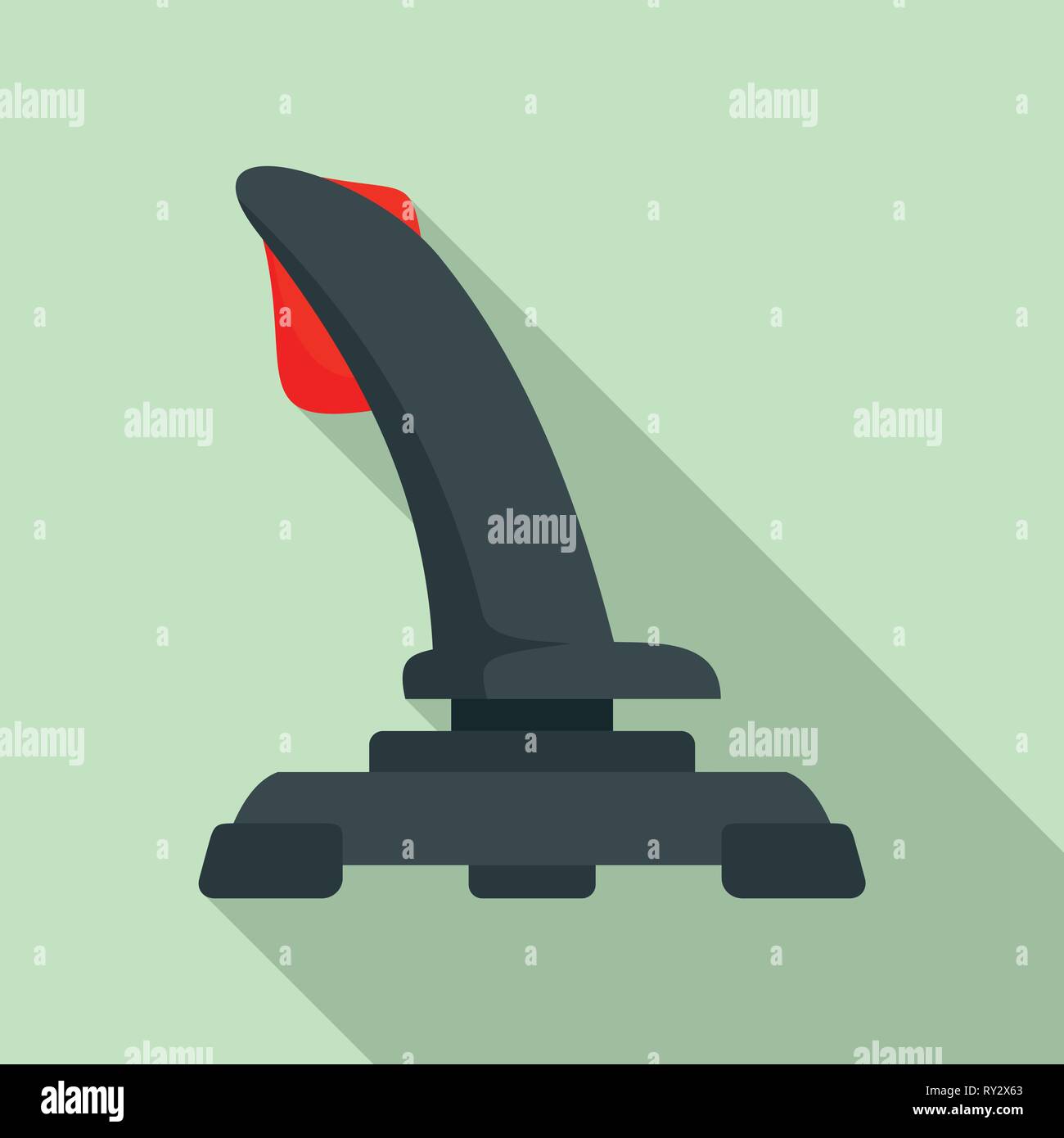Airplane joystick icon. Flat illustration of airplane joystick vector ... Airplane joystick icon. Flat illustration of airplane joystick vector ...