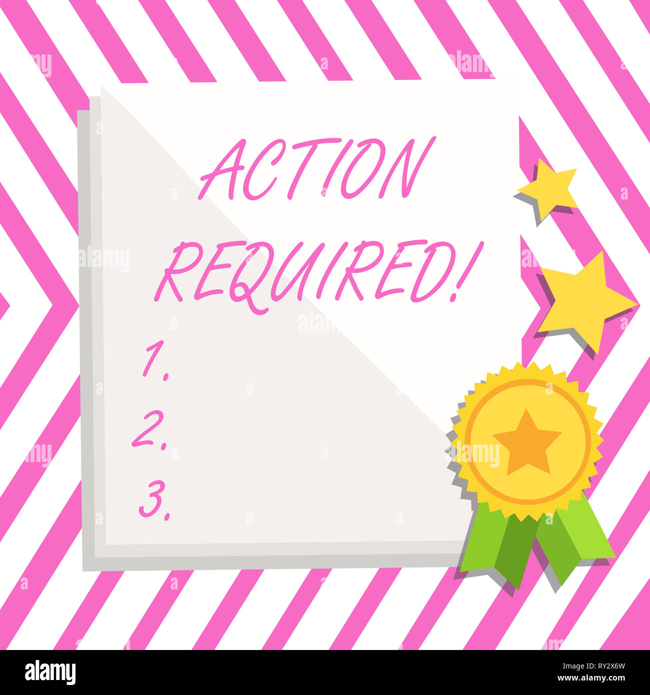 Writing note showing Action Required. Business concept for Important ...