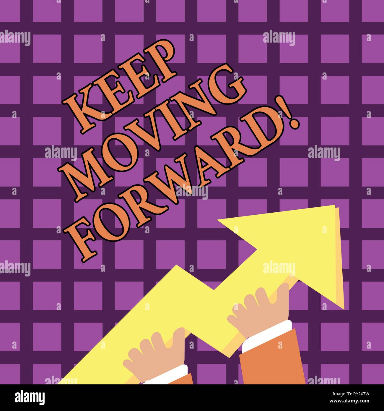 Text sign showing Keep Moving Forward. Business photo showcasing ...