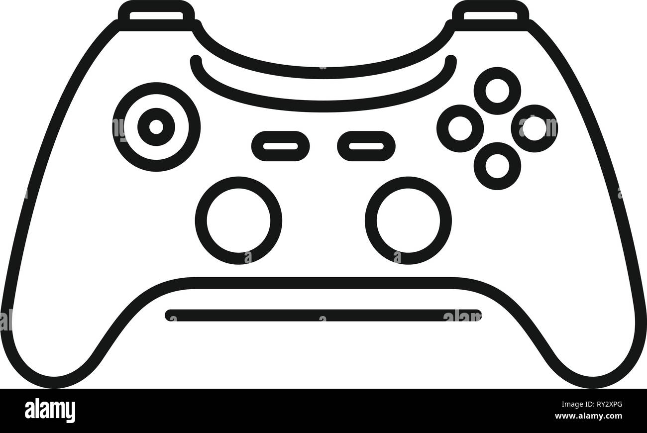 White playstation controller Stock Vector Images - Alamy
