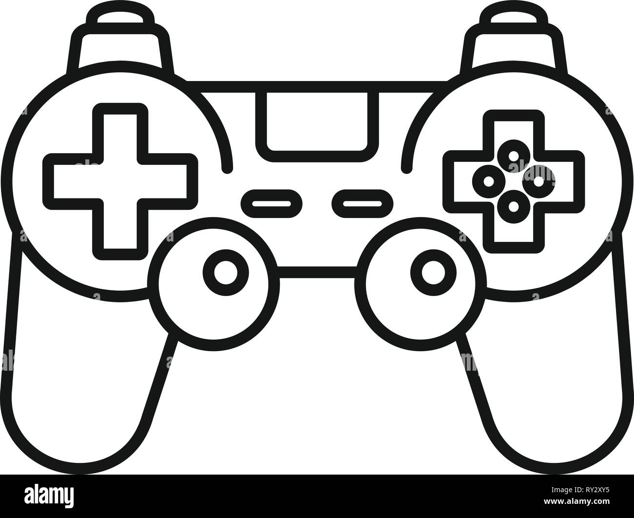 Gamepad Control Icon Outline Gamepad Control Vector Icon For Web Design Isolated On White