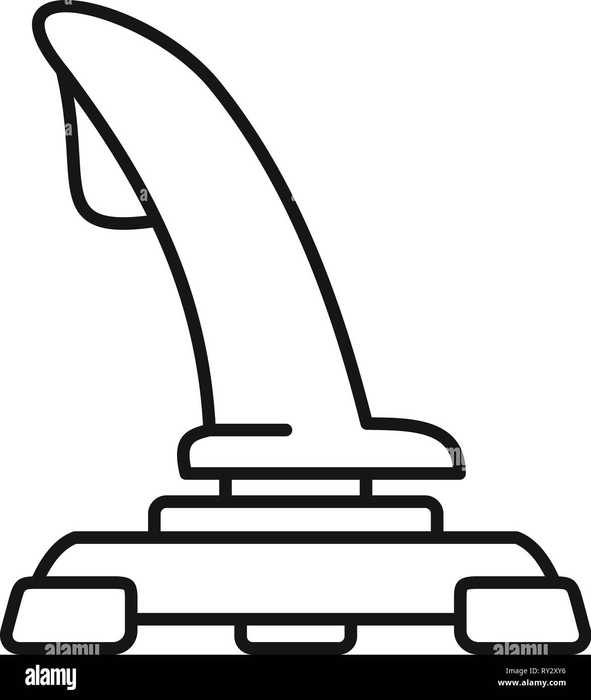Airplane joystick icon. Outline airplane joystick vector icon for web ...