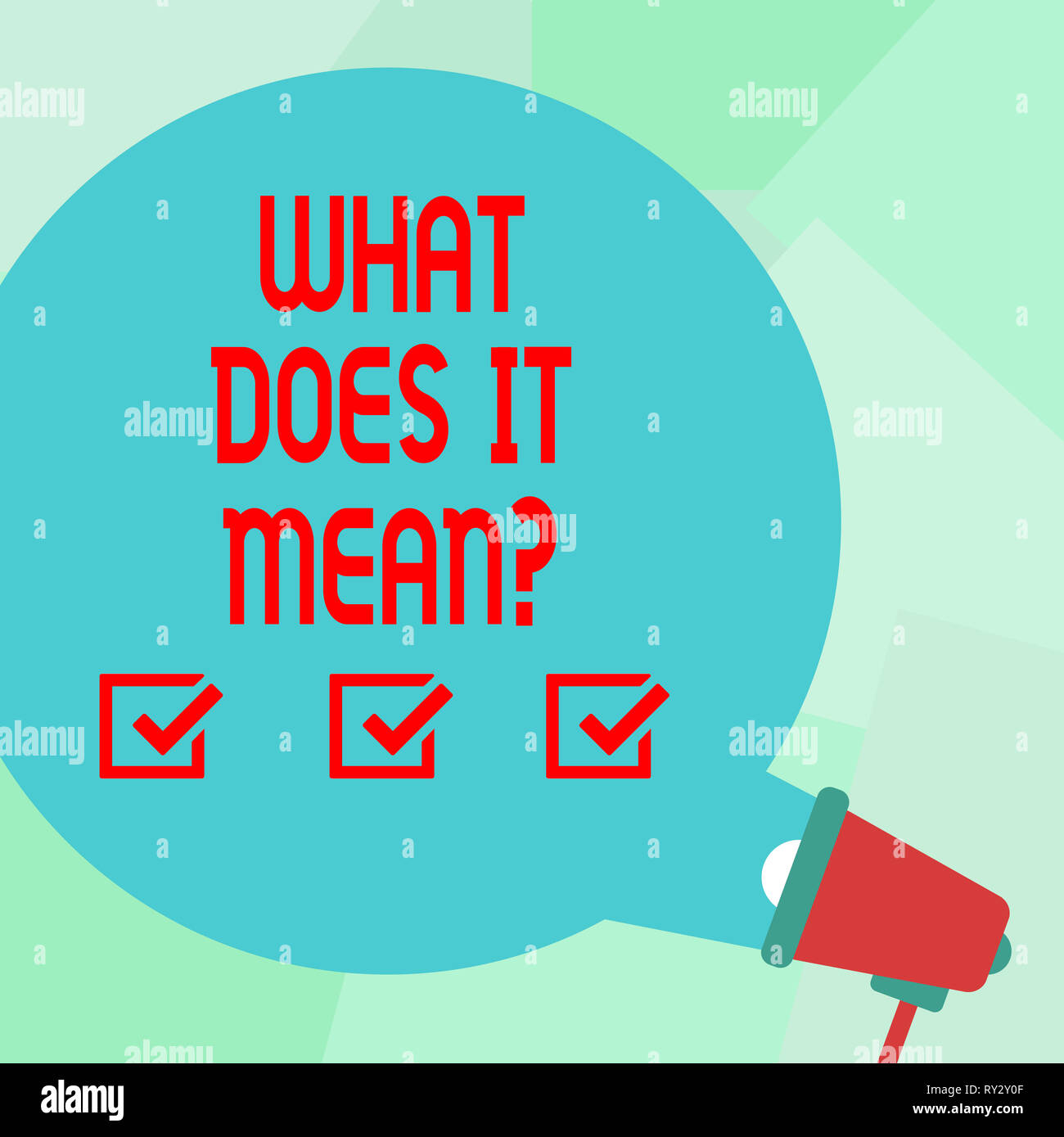 Conceptual hand writing showing What Does It Meanquestion. Concept ...