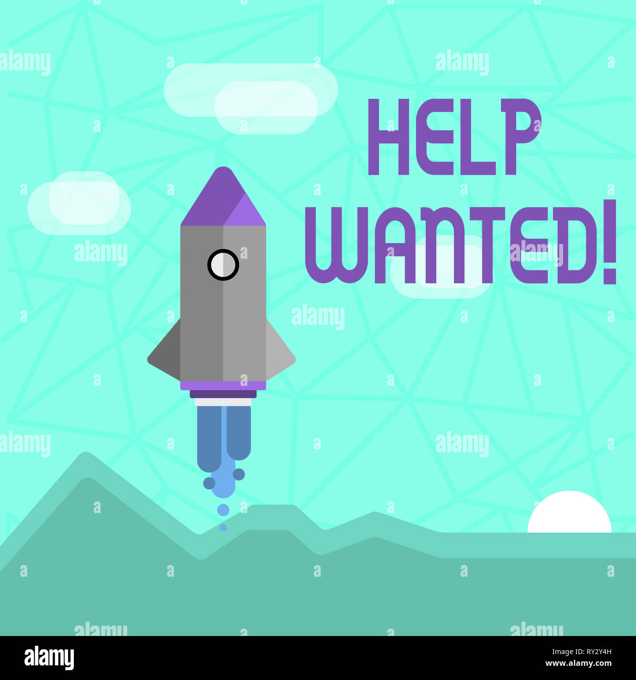 Writing note showing Help Wanted. Business concept for Employee needed ...