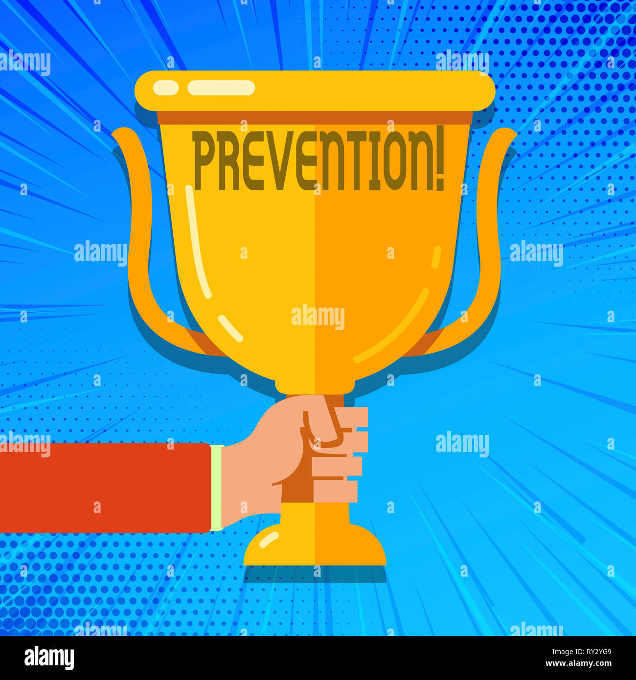 Writing note showing Prevention. Business concept for Stopping ...