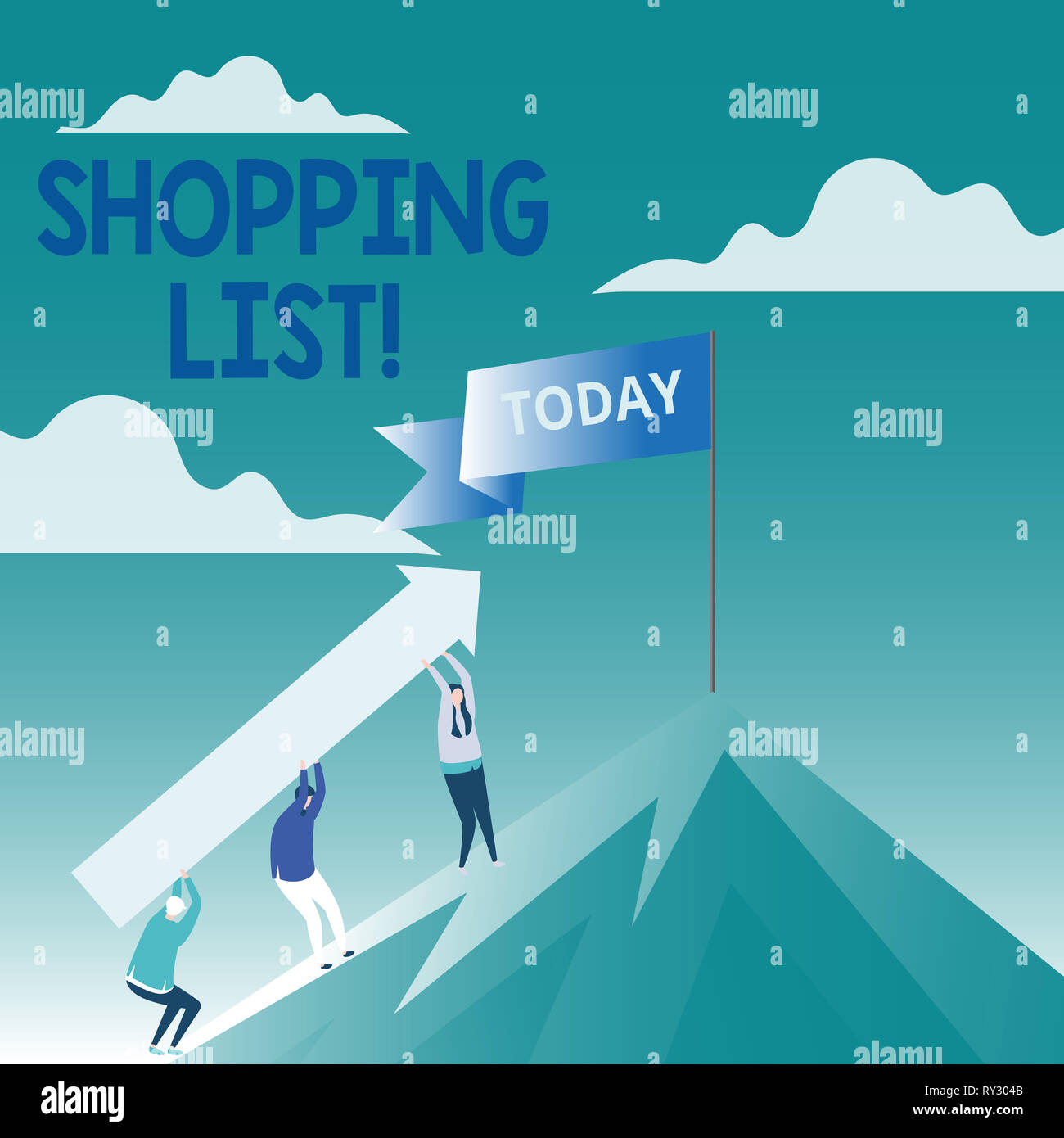 Conceptual hand writing showing Shopping List. Concept meaning Products ...