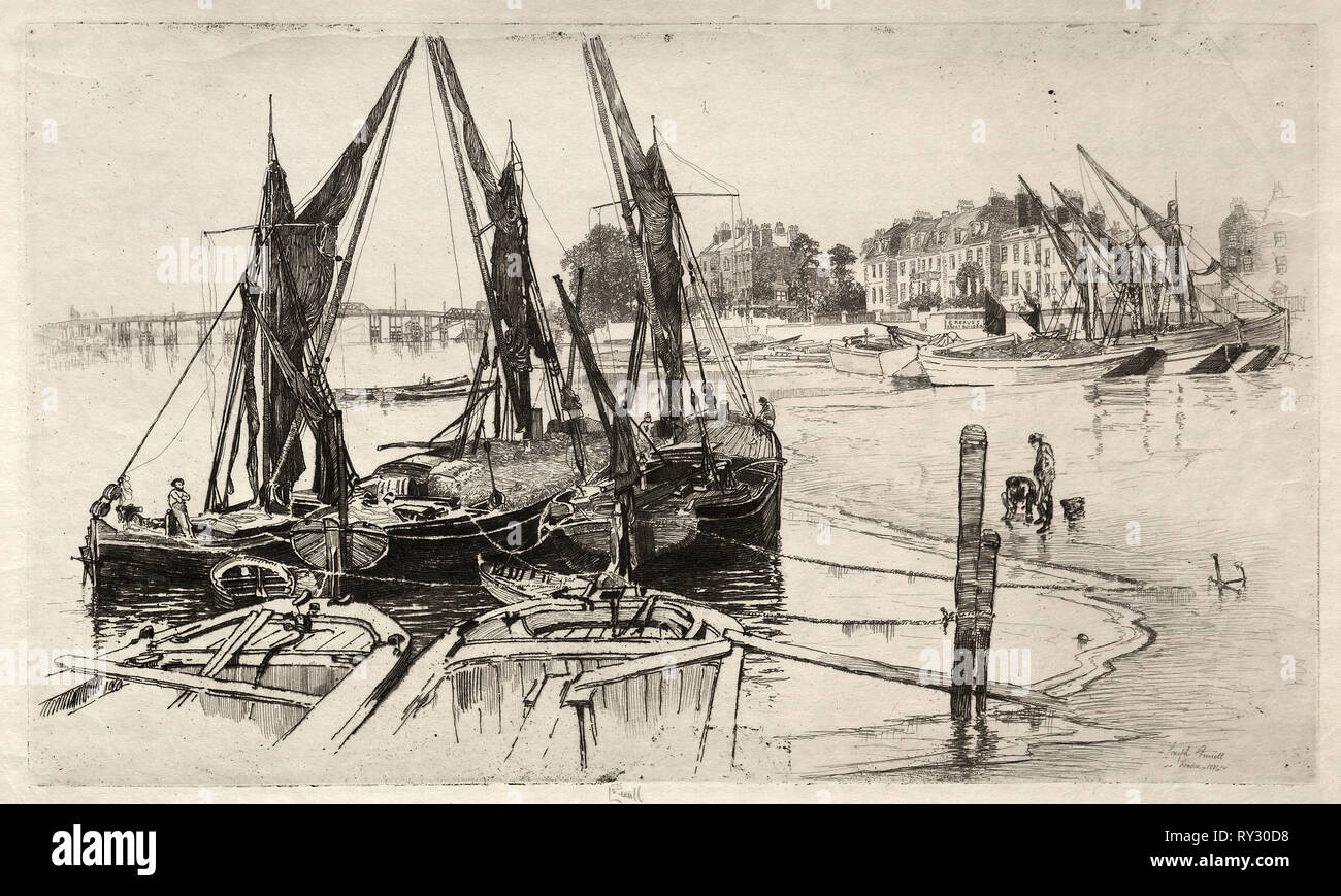 Chelsea, No. 1, 1886. Joseph Pennell (American, 1857-1926). Etching ...