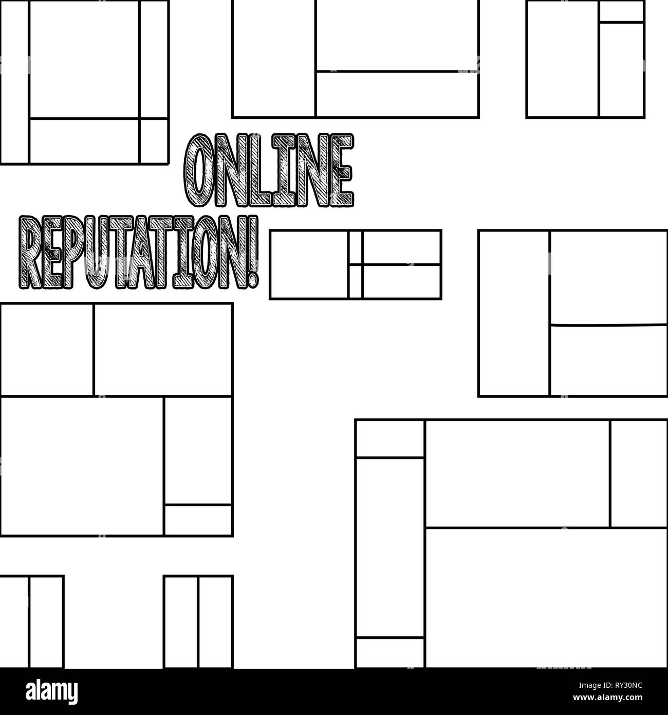 Handwriting text Online Reputation. Conceptual photo Reliability ...