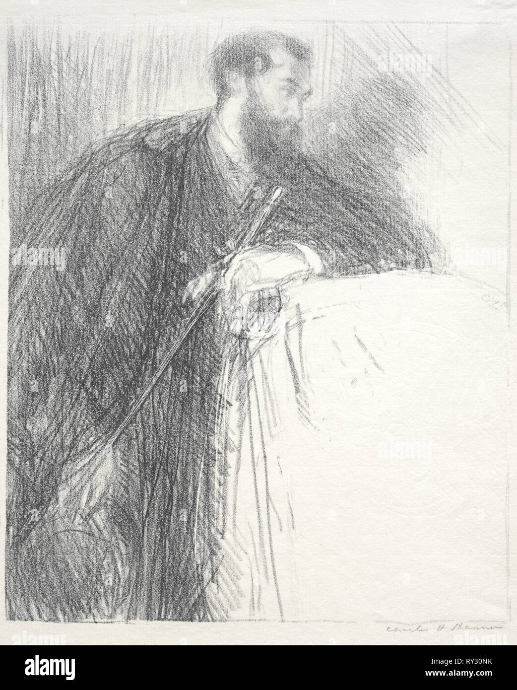 Lucien Pissarro, 1895. Charles Hasslewood Shannon (British, 1863-1937 ...