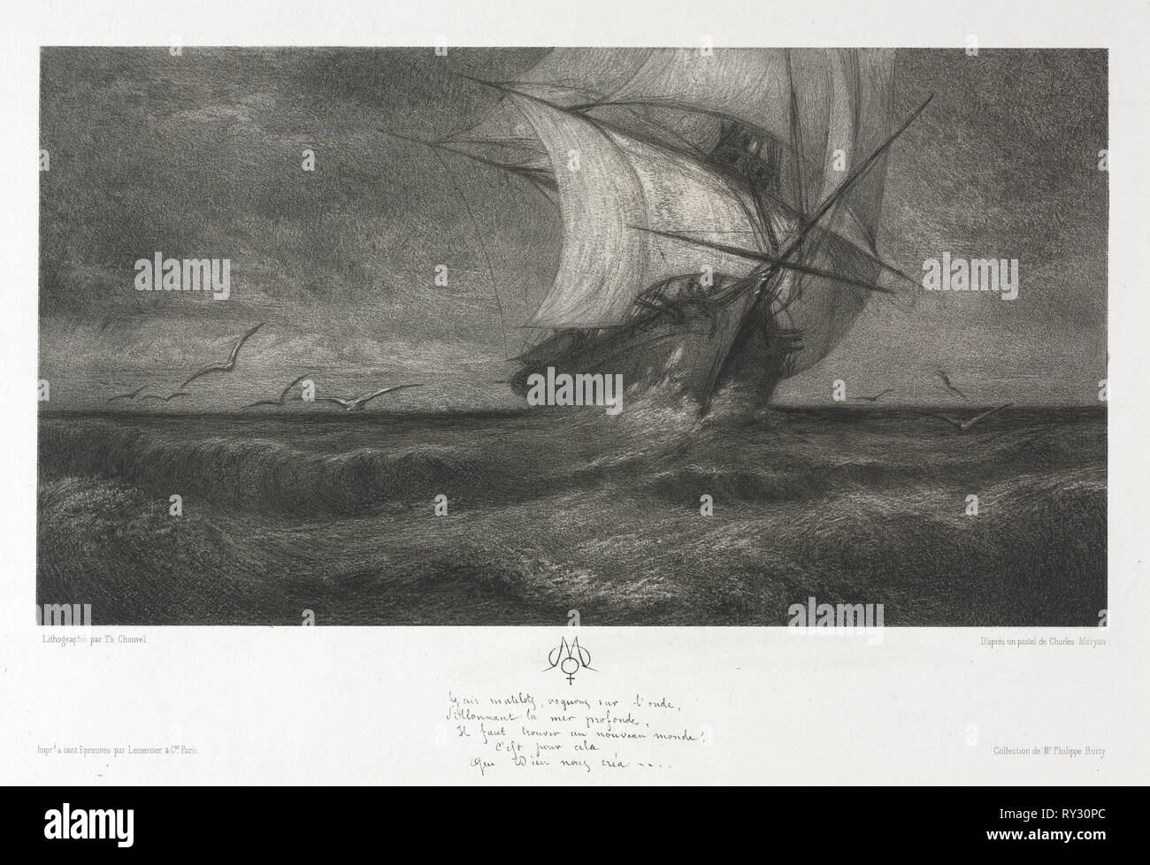 Lithograph ship hi-res stock photography and images - Alamy